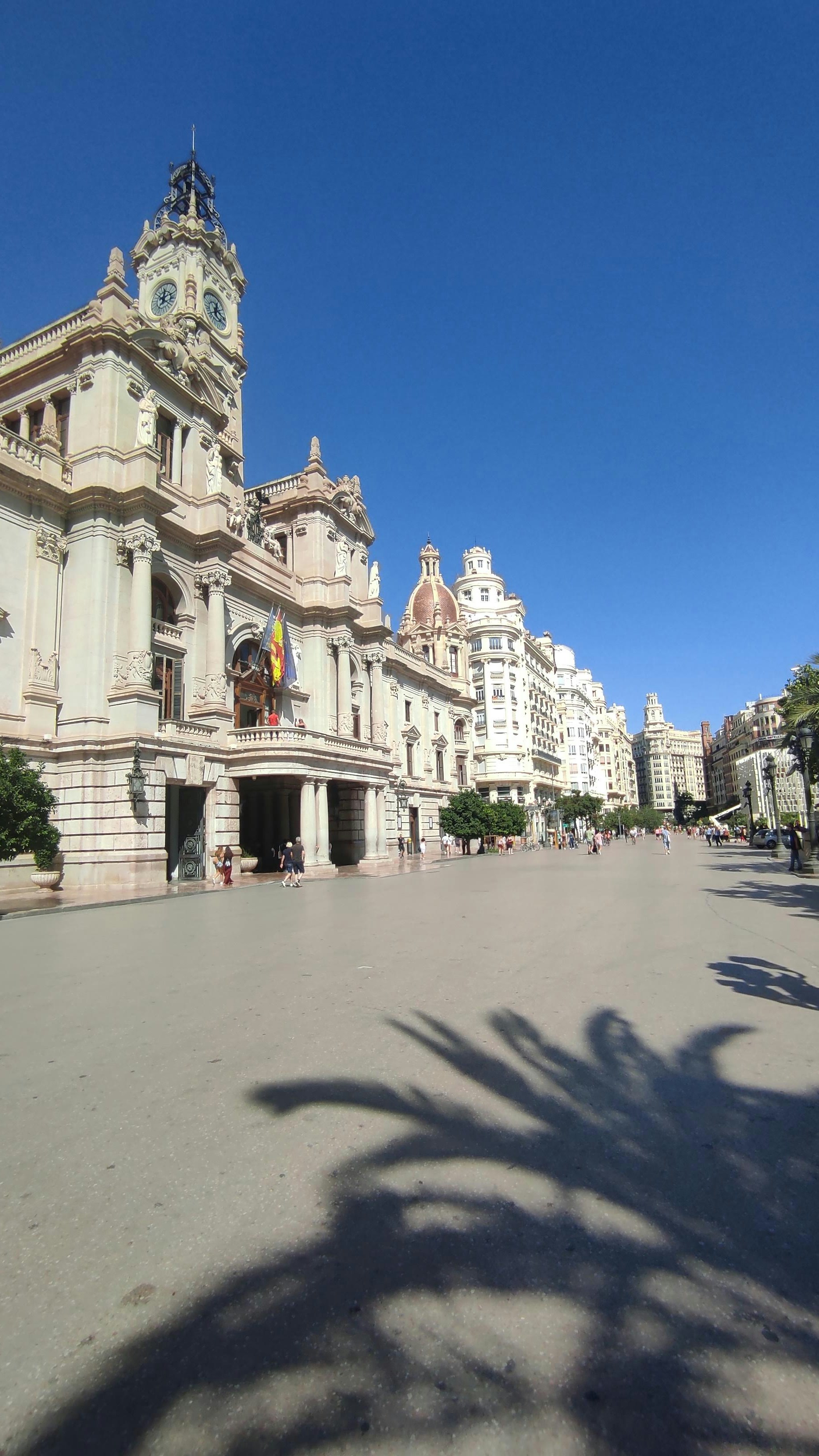 a large building with a clock tower on top of it