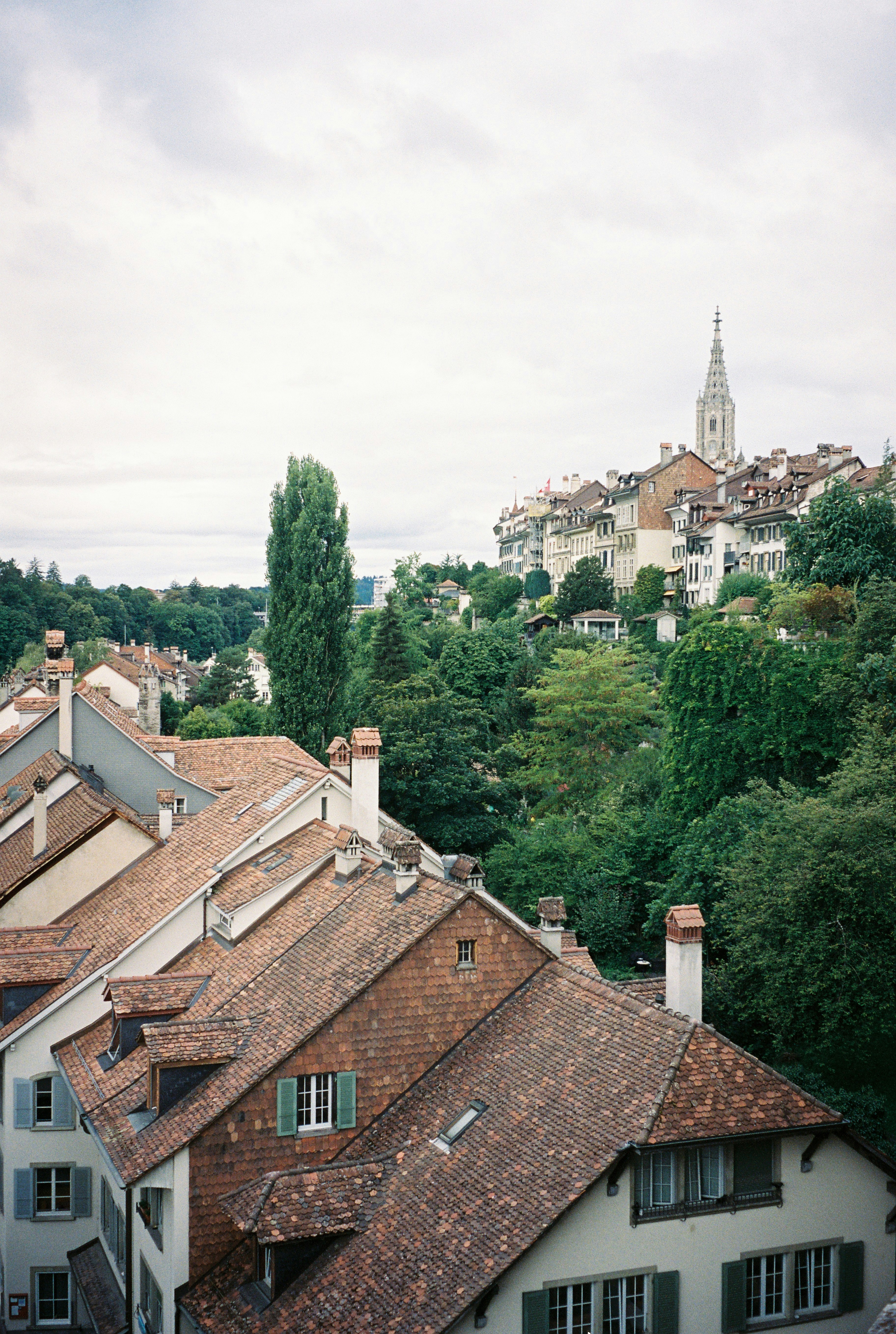 A view of a city from a high point of view photo – Free Bern Image on ...