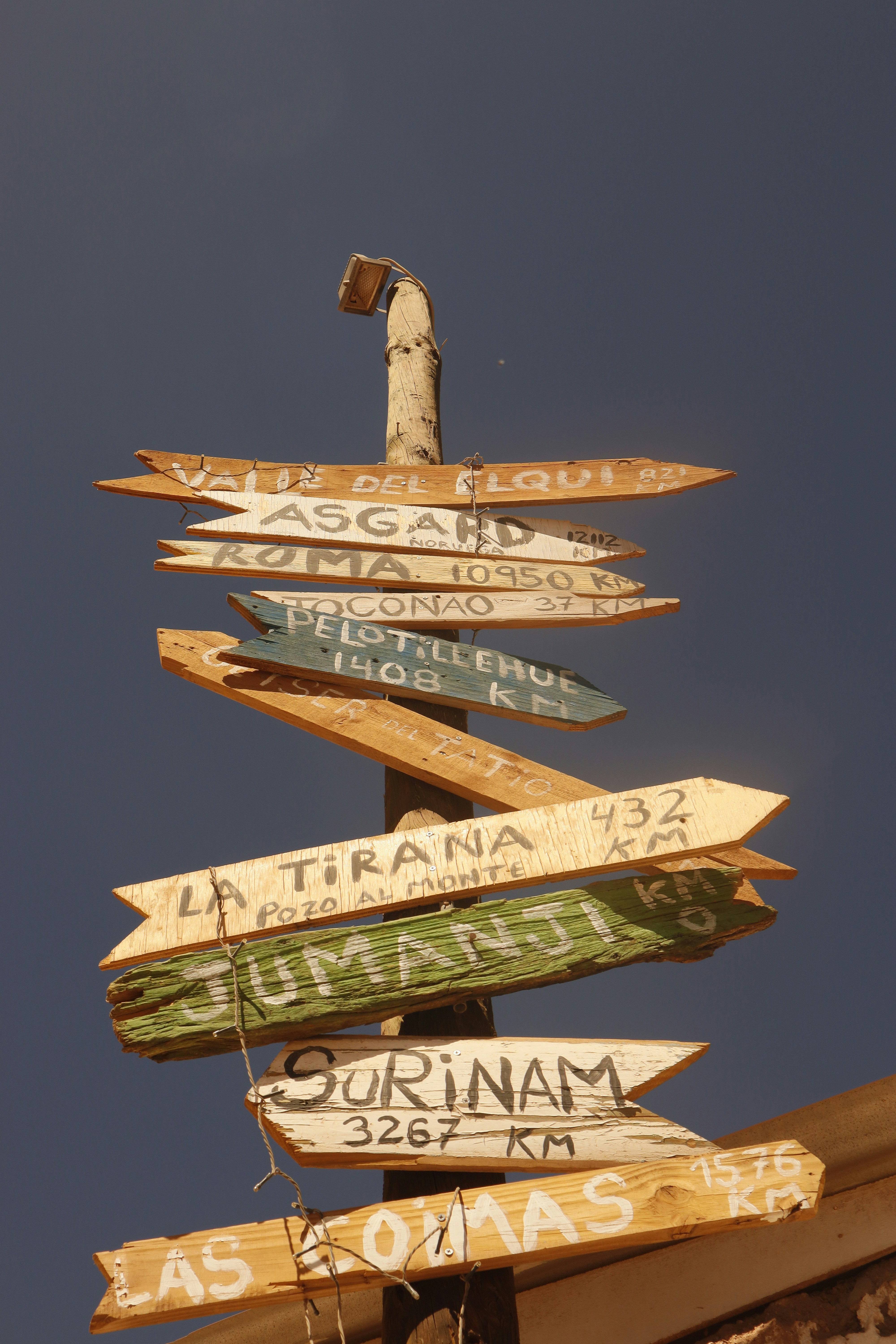 A pole with a bunch of signs on it photo – Free Wood Image on Unsplash