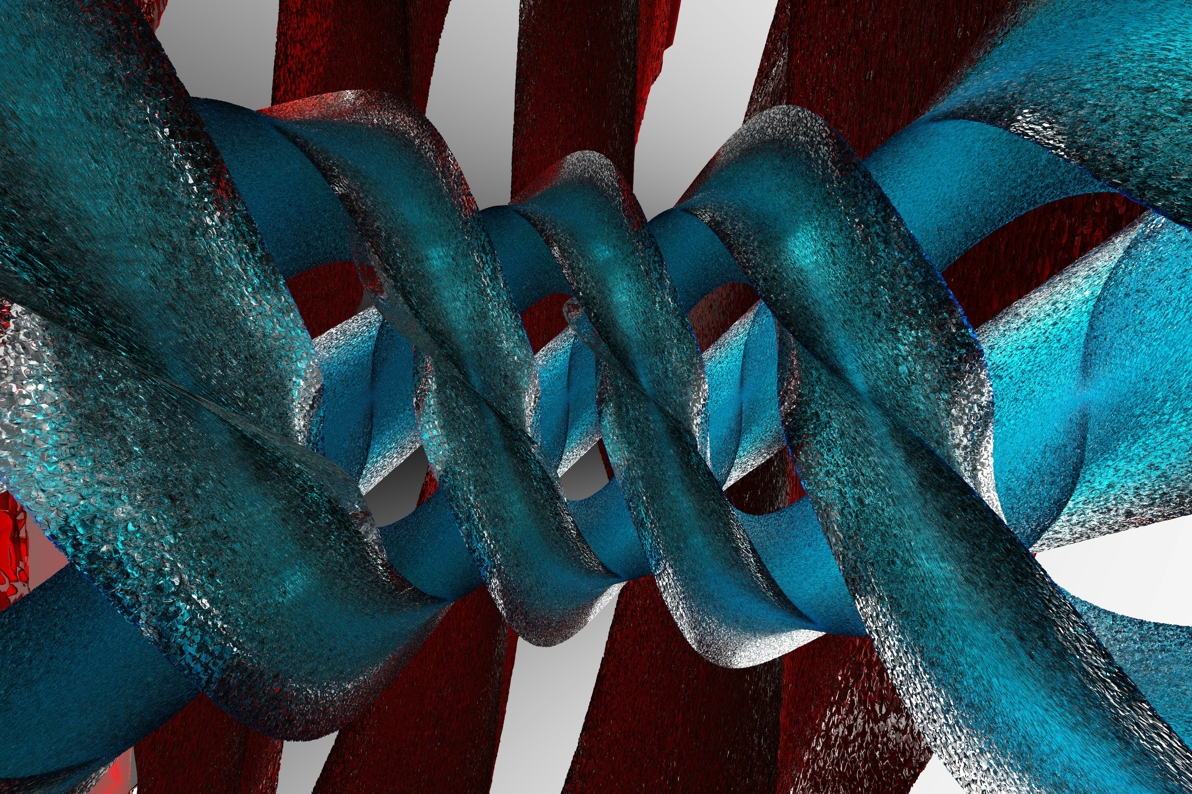 A close up of a blue and red object photo – Free Knot Image on Unsplash