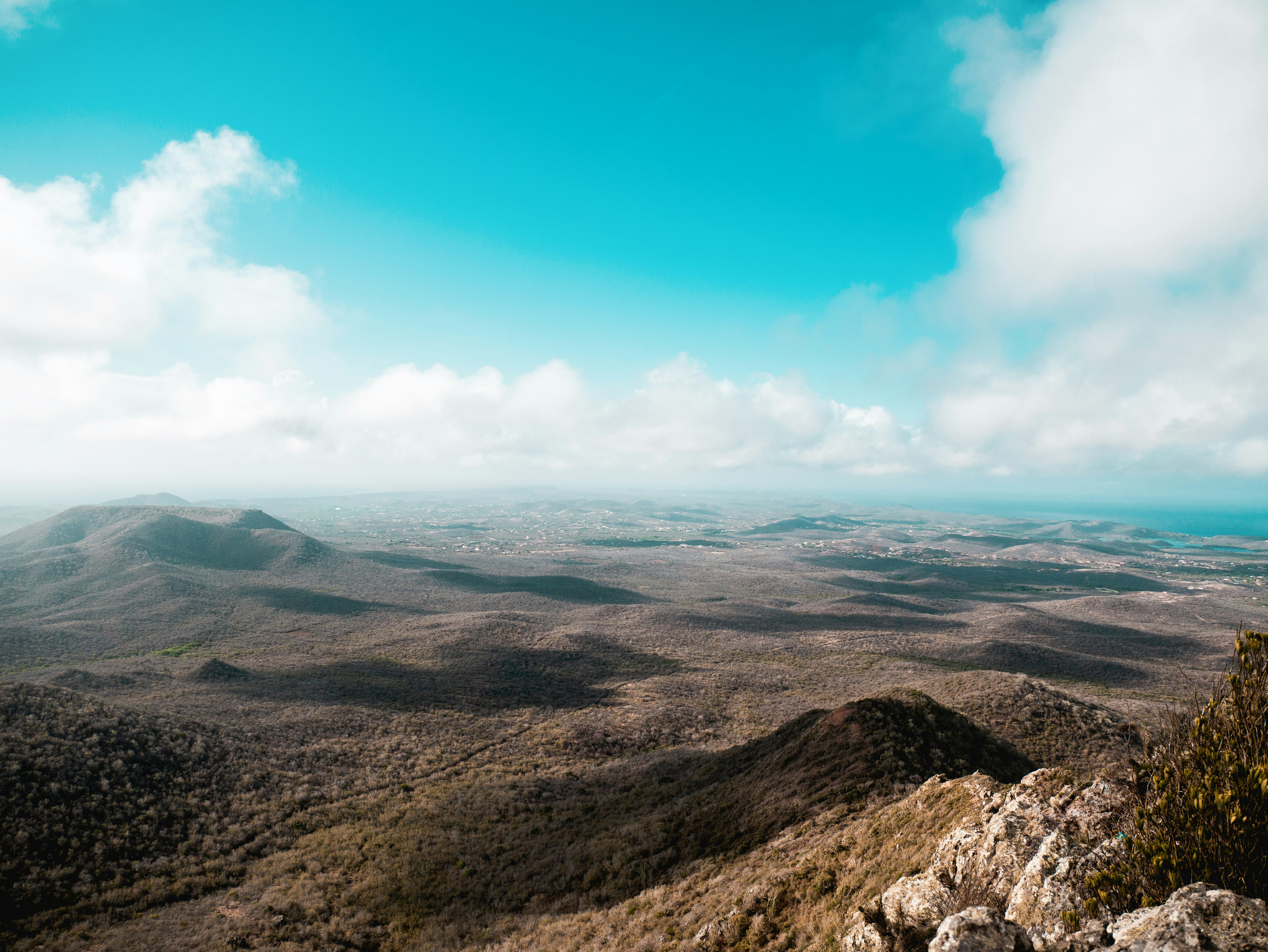 A view of the mountains from a high point of view photo – Free ...