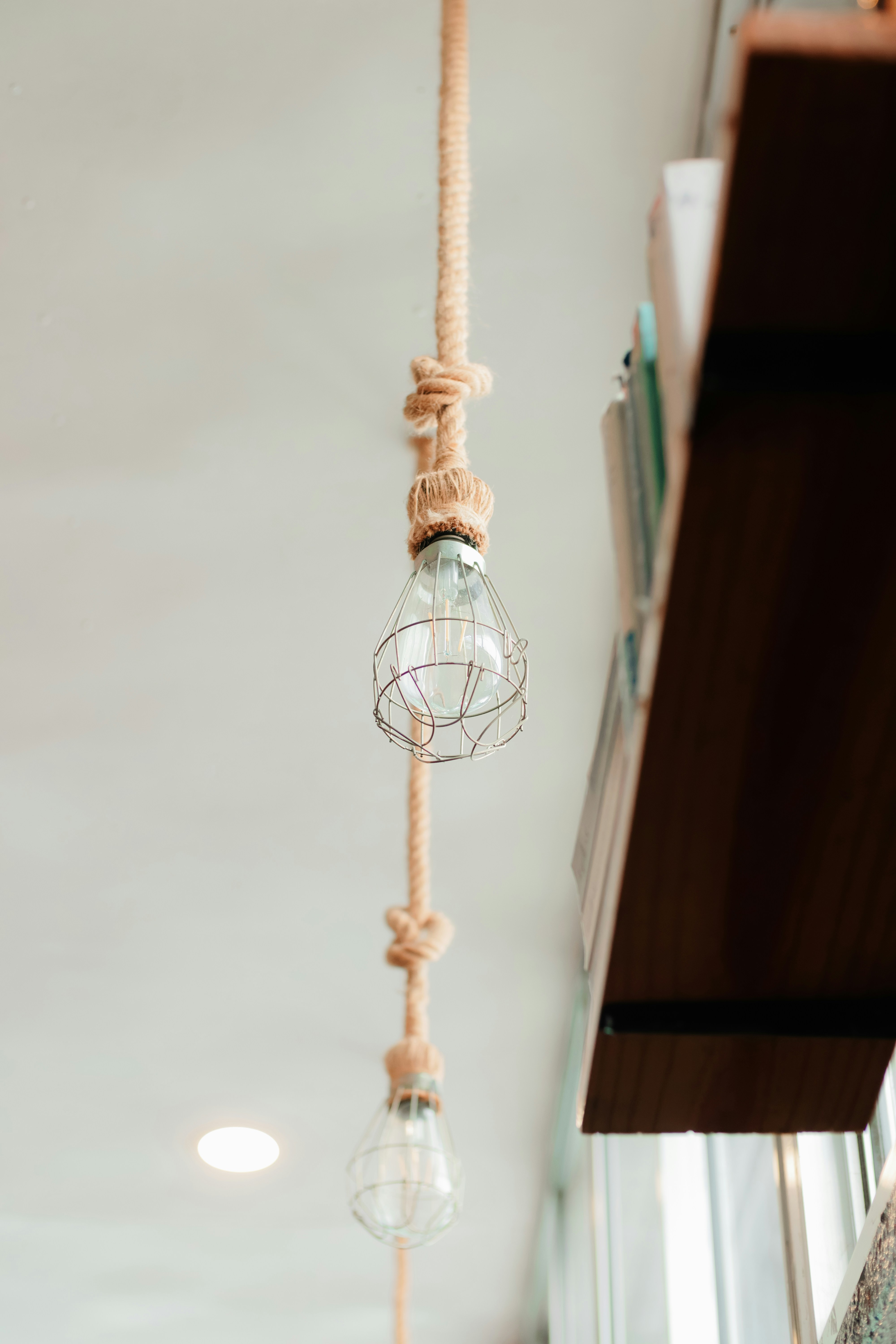 A light fixture hanging from a ceiling in a room photo – Free Zamboanga ...