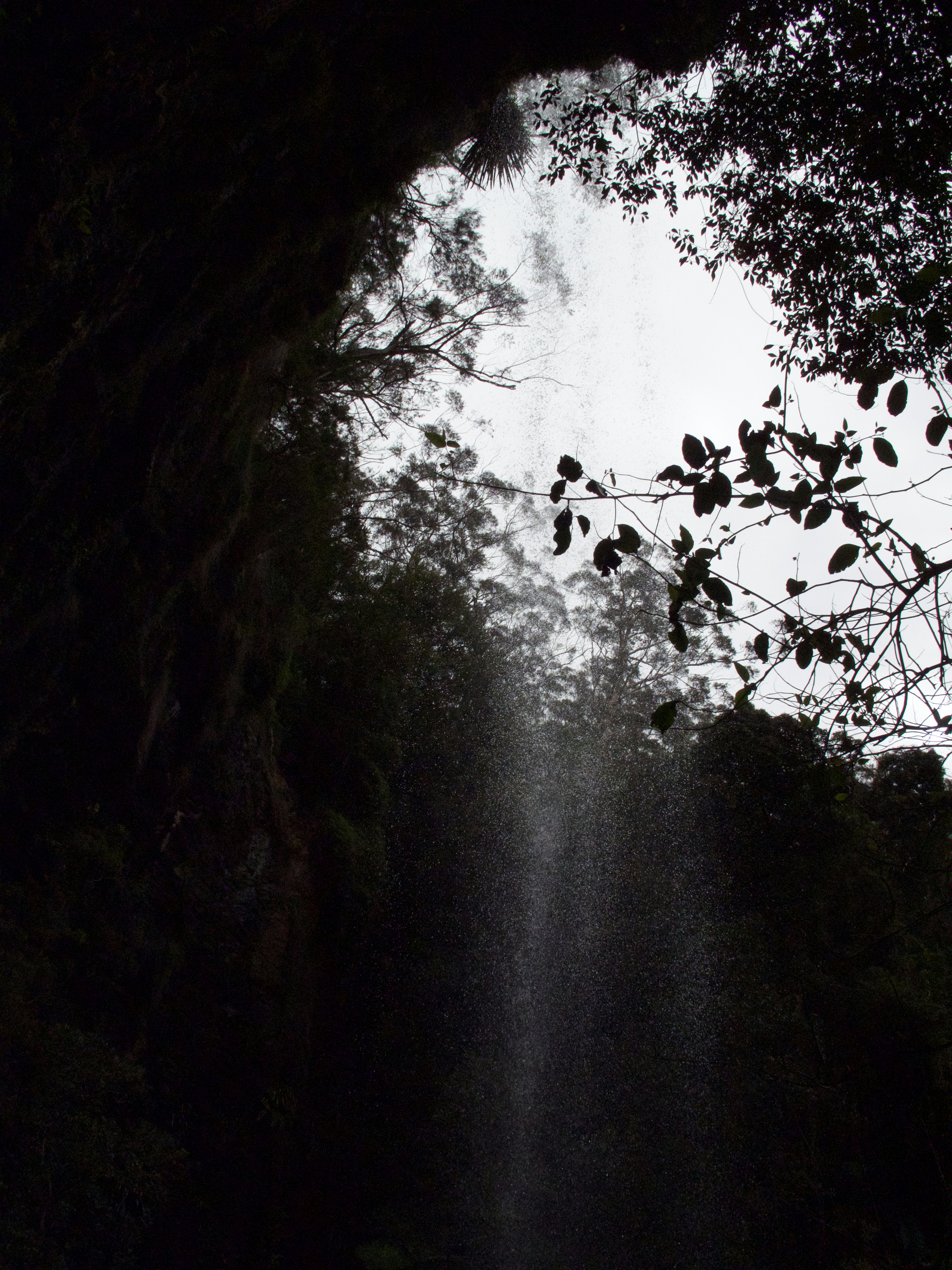 A very tall waterfall in the middle of a forest photo – Free Waterfall ...
