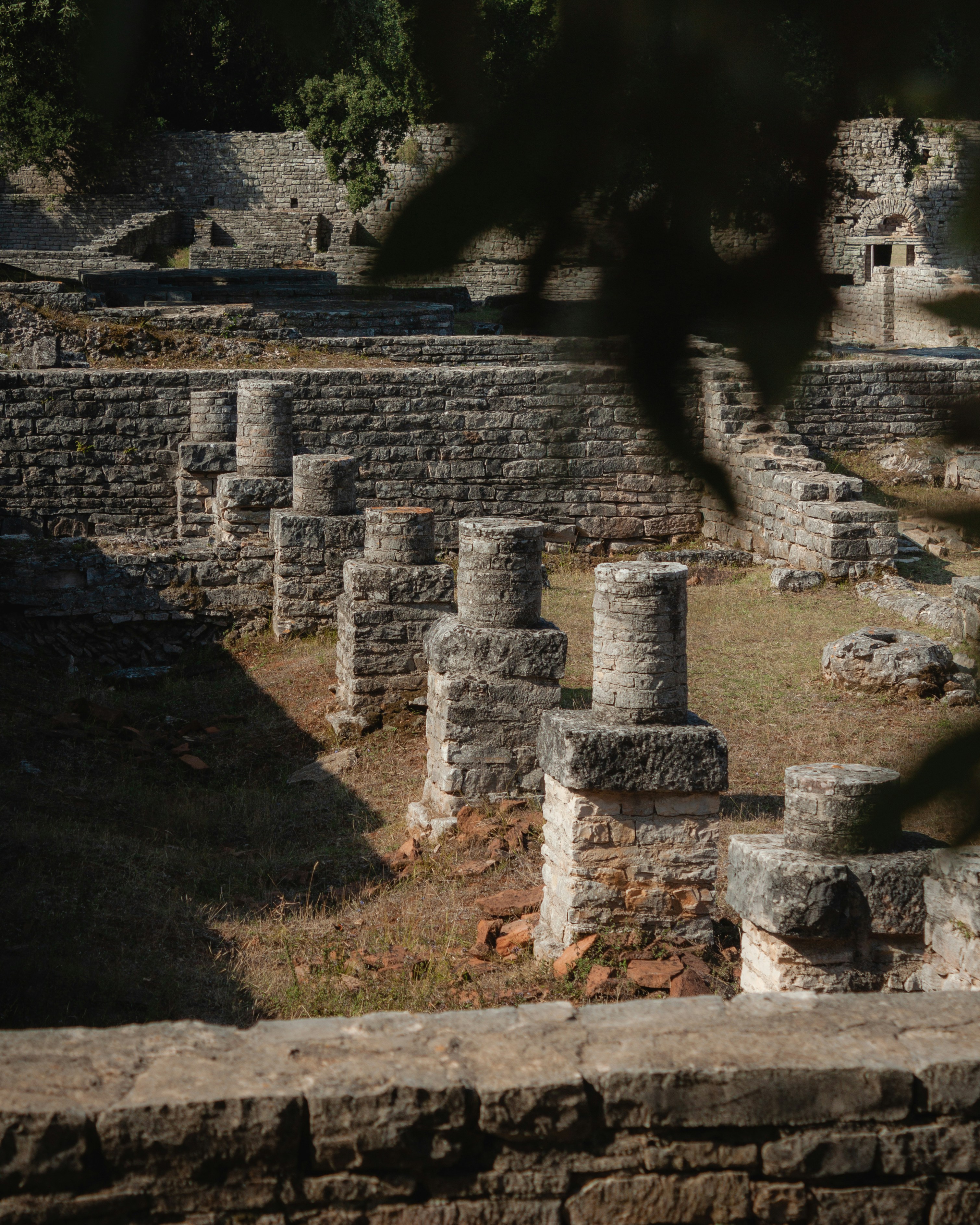 the ruins of the ancient city of pompei