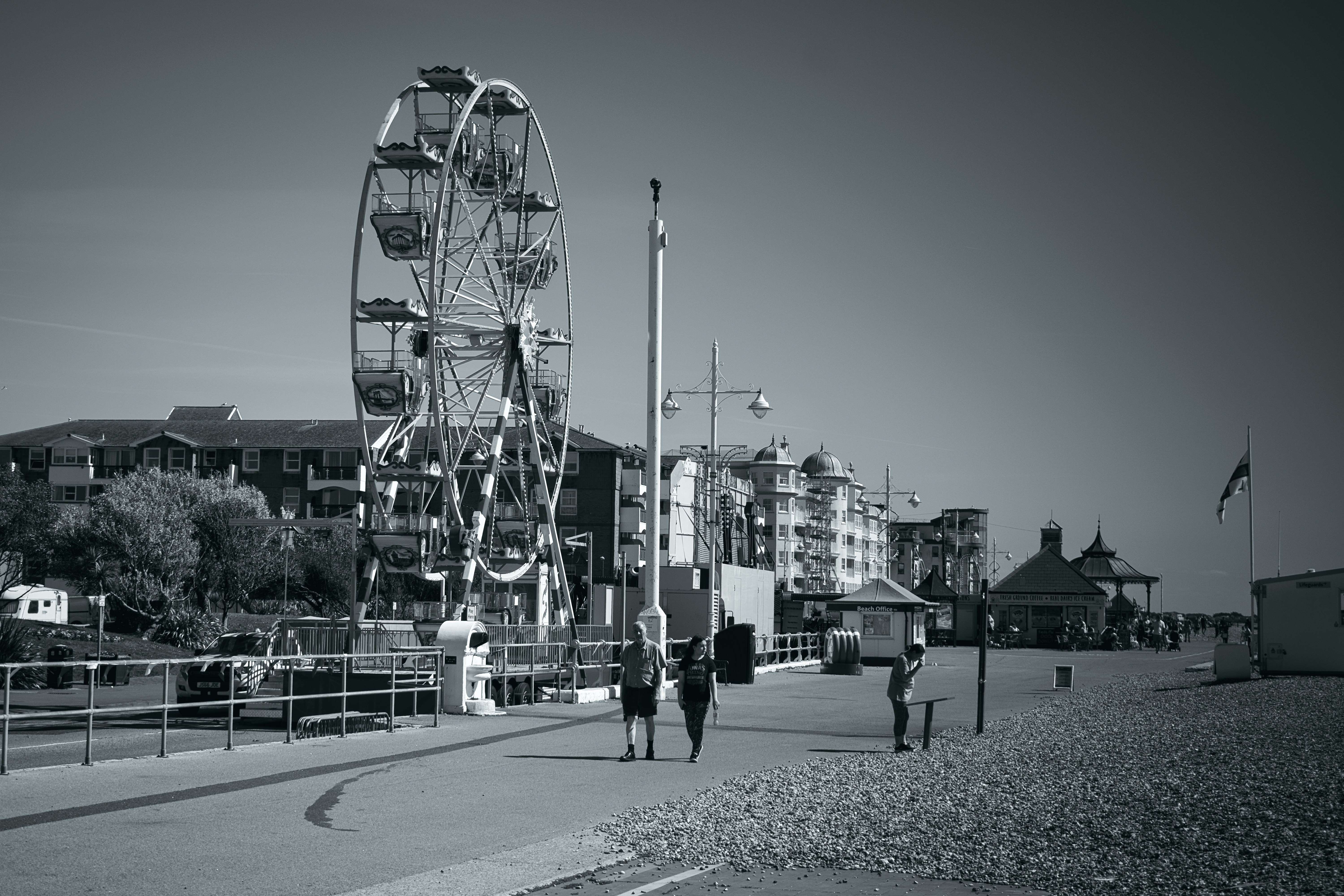 Monochrome Memories on the Boardwalk