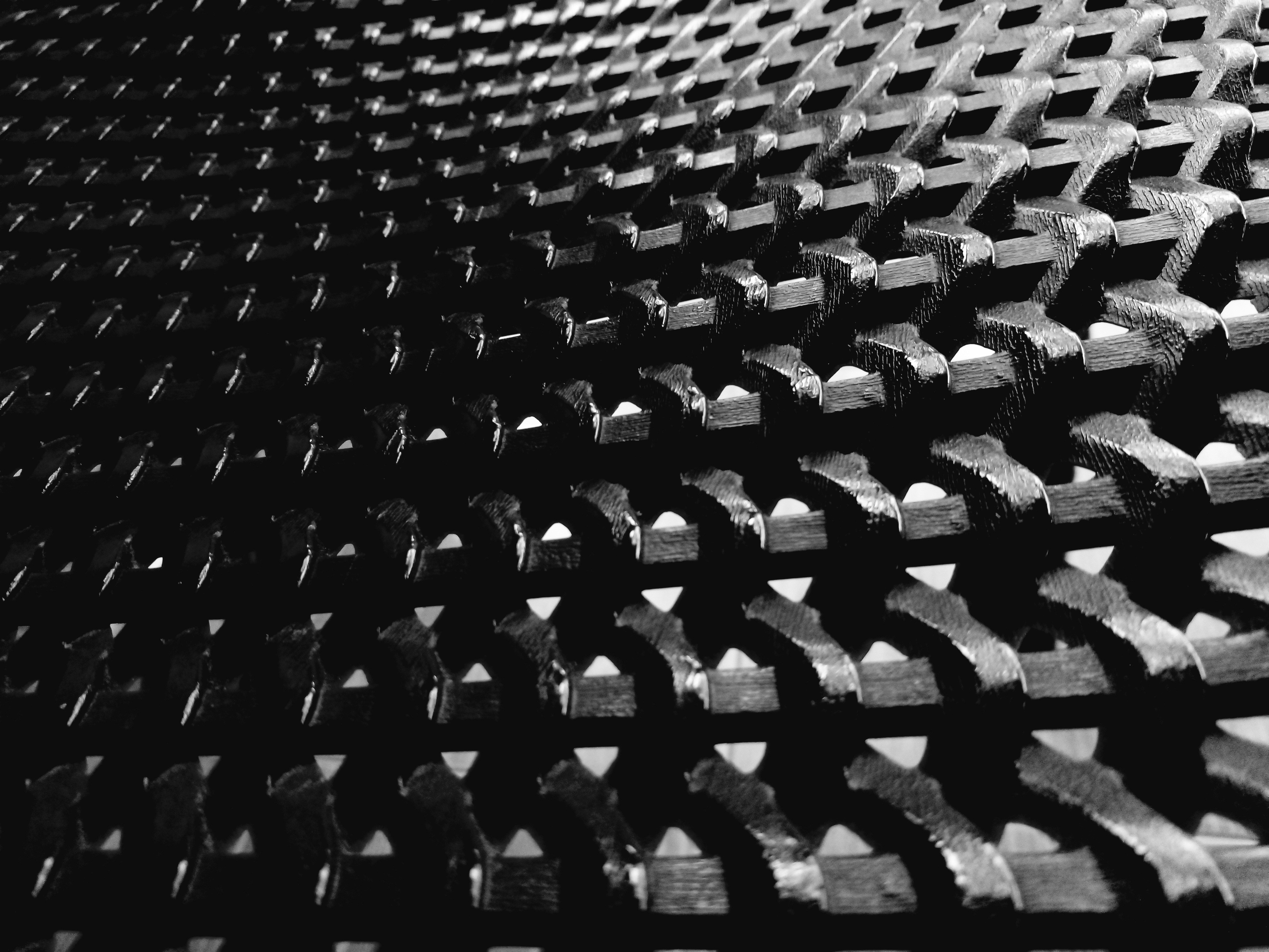 A black and white photo of a metal grate photo – Free Texture Image on ...