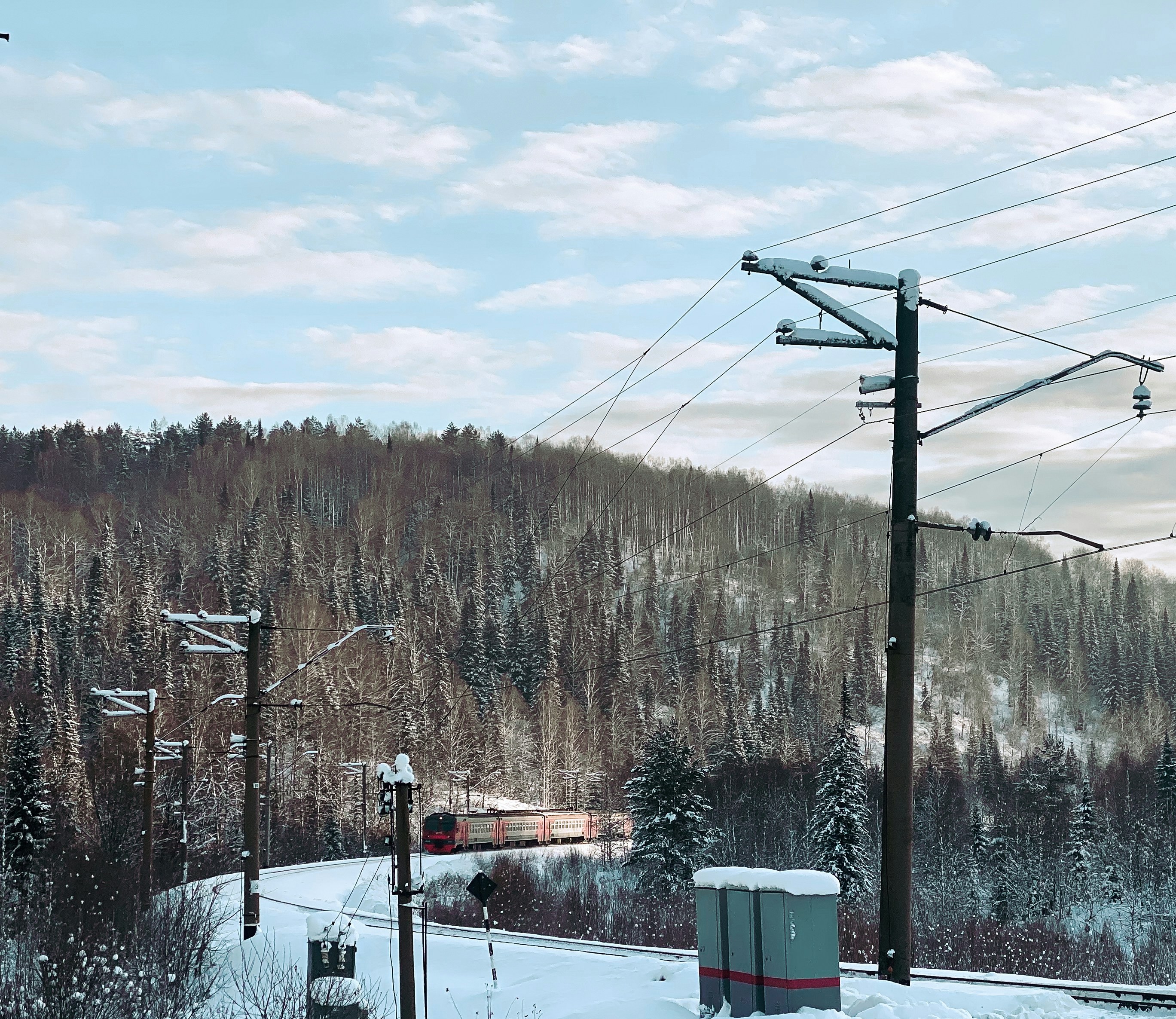 Serpentine Journey Through Winter's Embrace