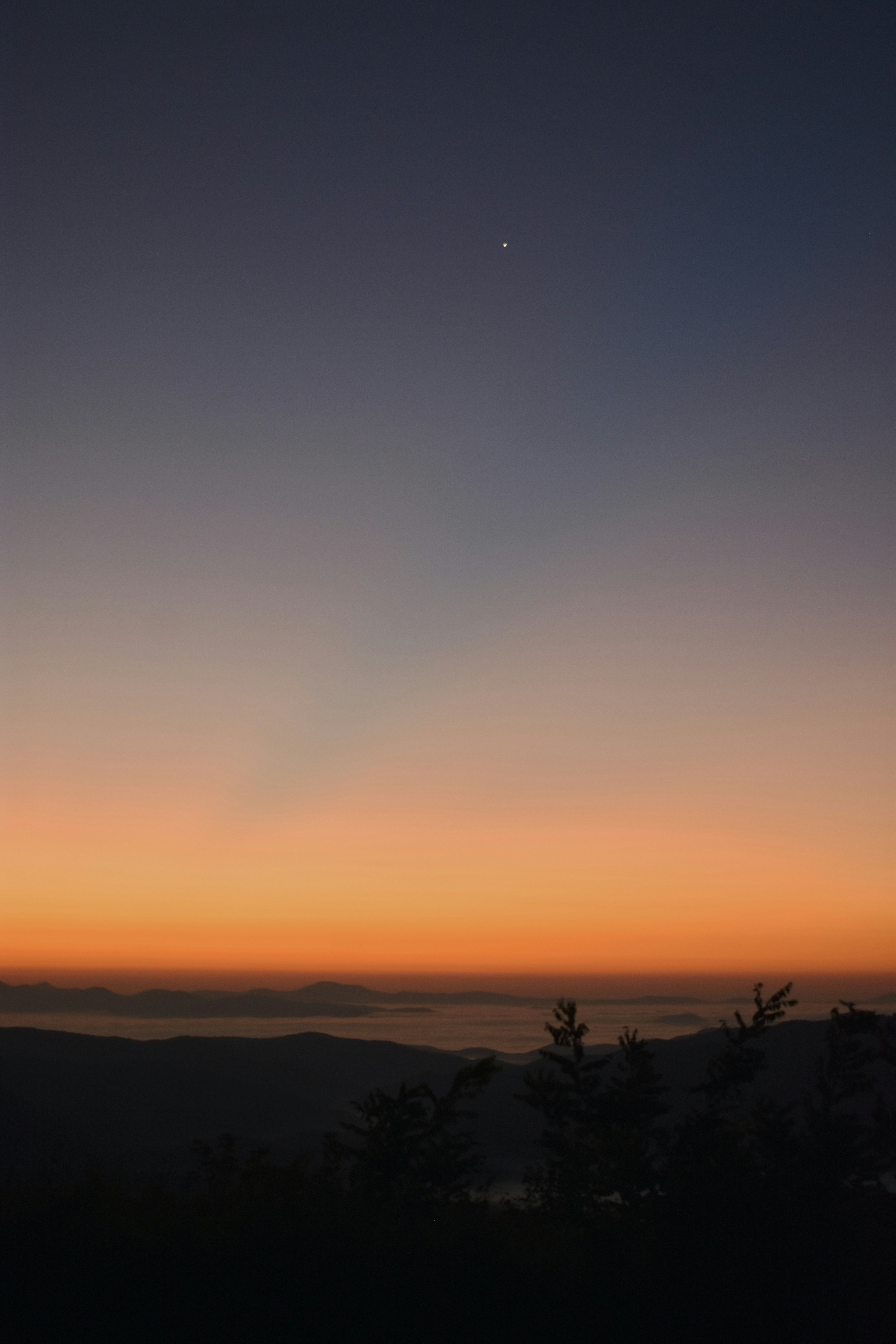 Sunrise over the Blue Ridge Mountains
