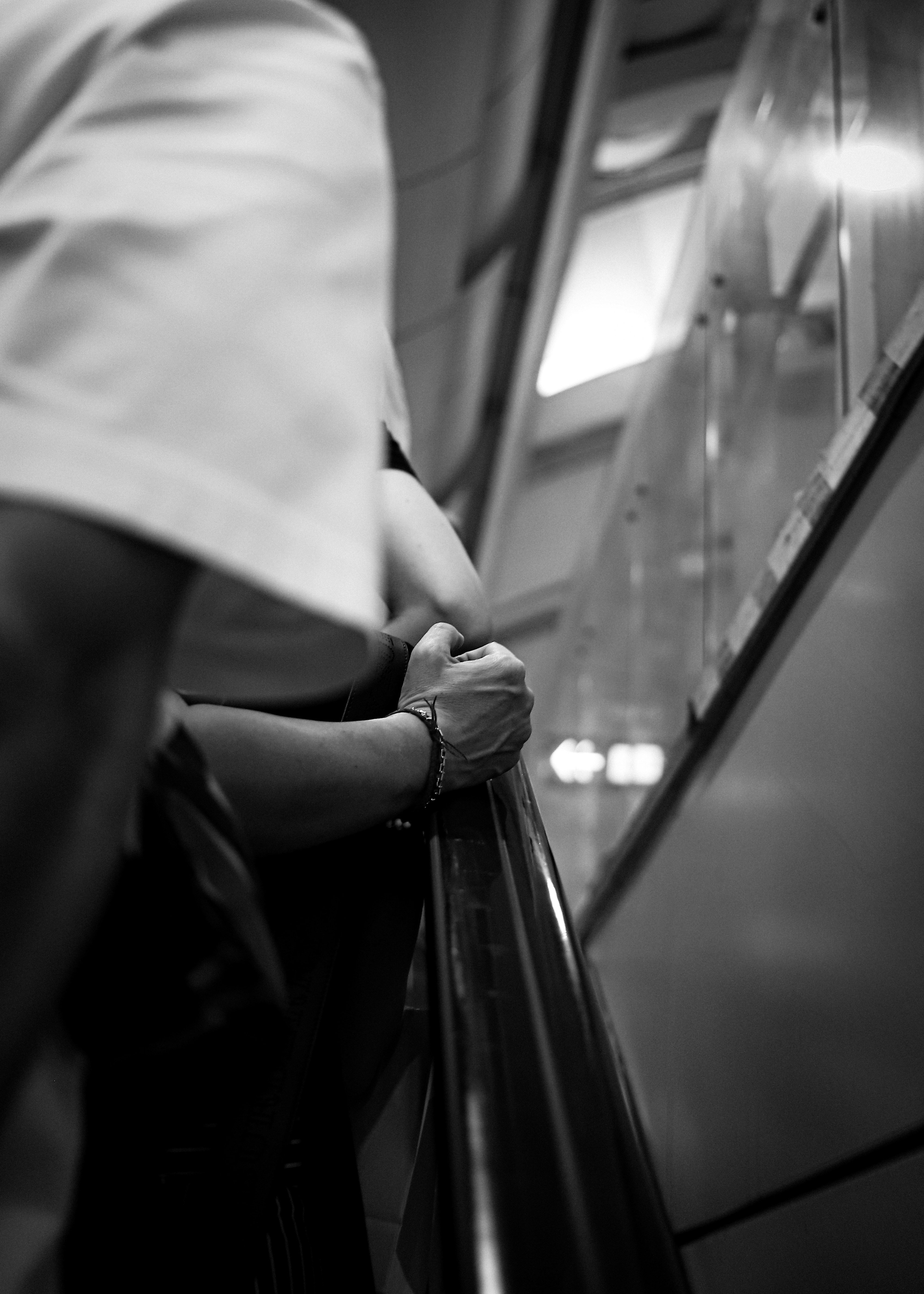Urban Ascent: A Moment in Transit
