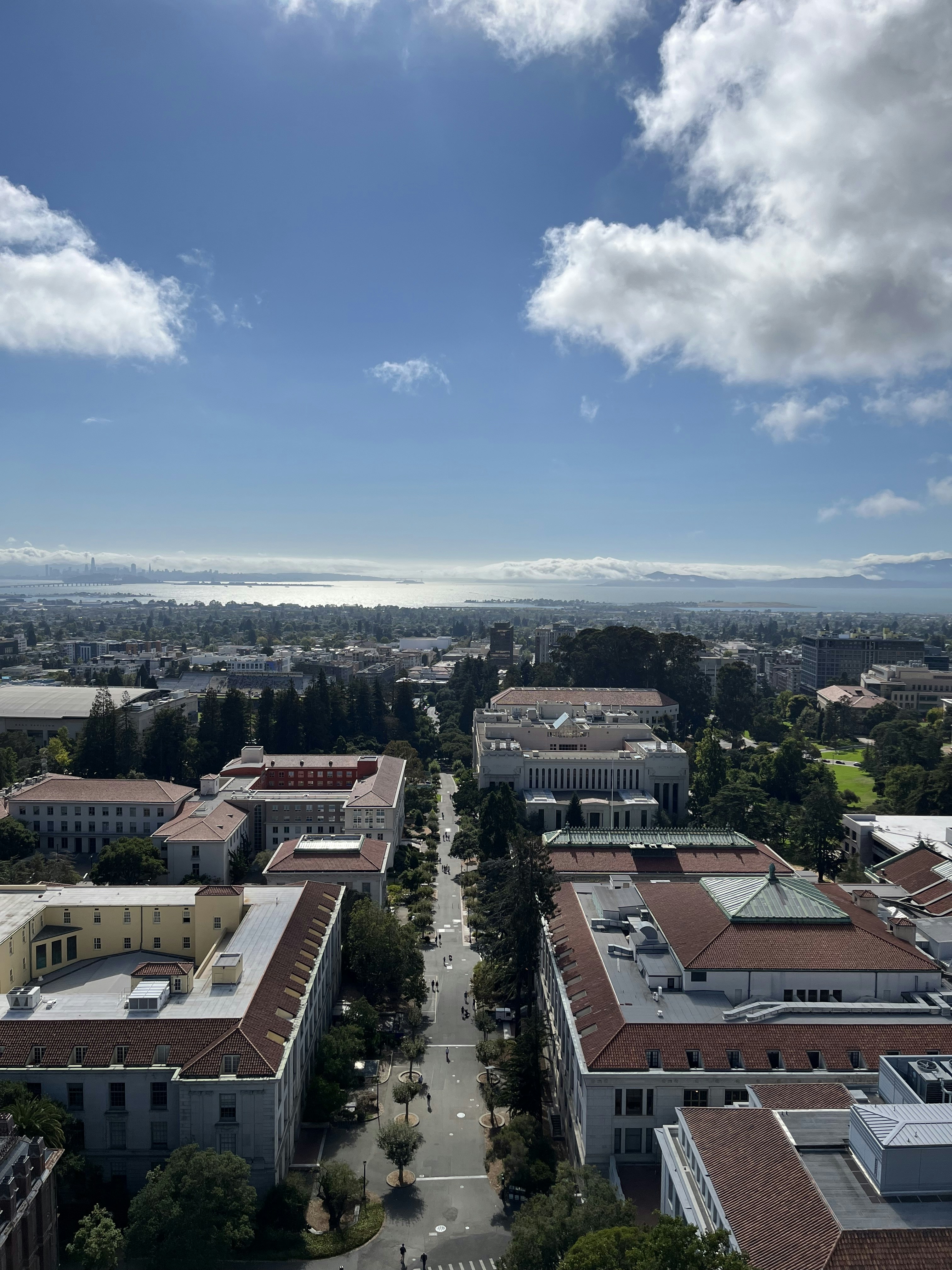 A view of a city from the top of a building photo – Free Building Image ...