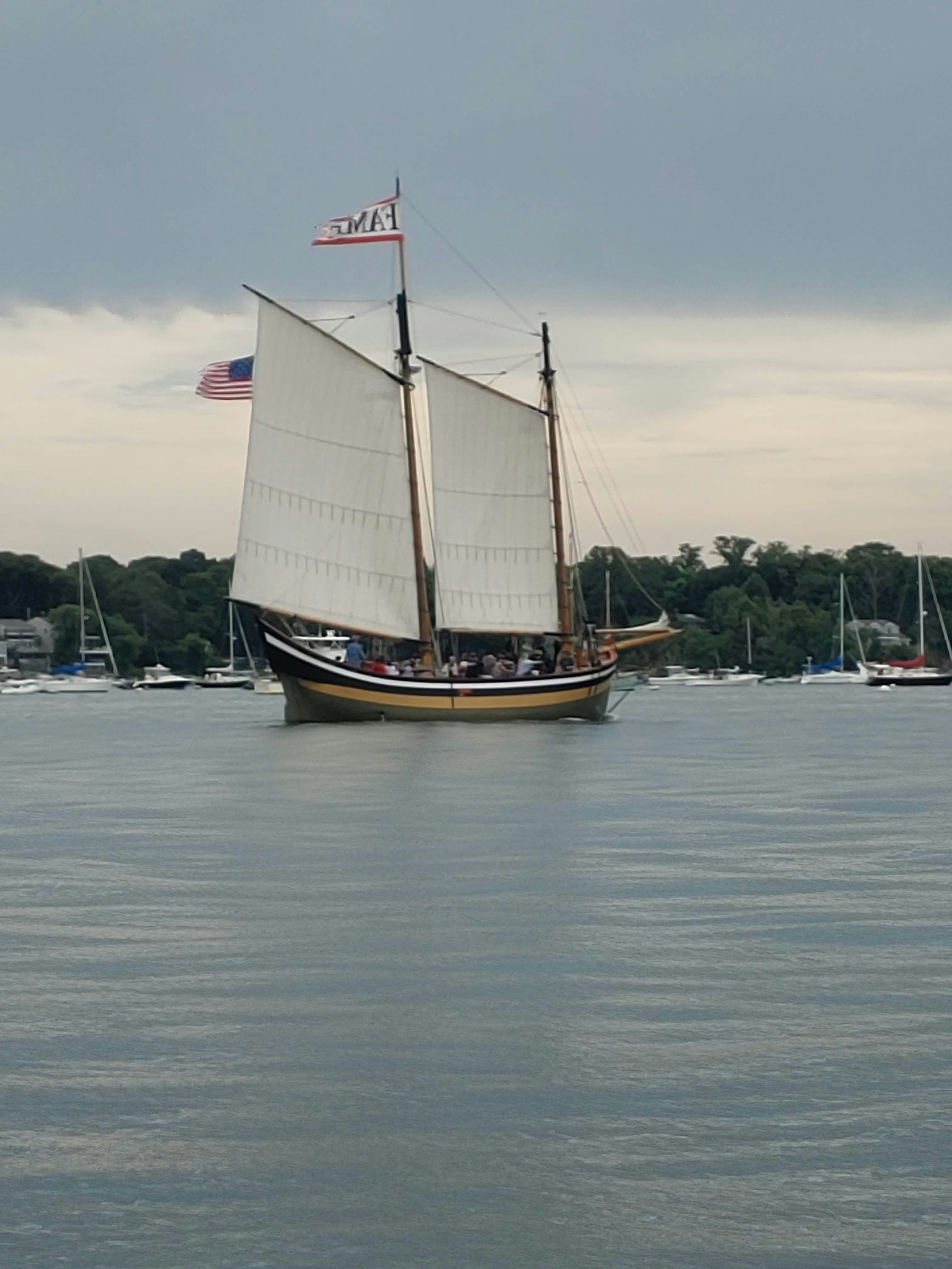 A large sail boat floating on top of a body of water photo – Free Salem ...