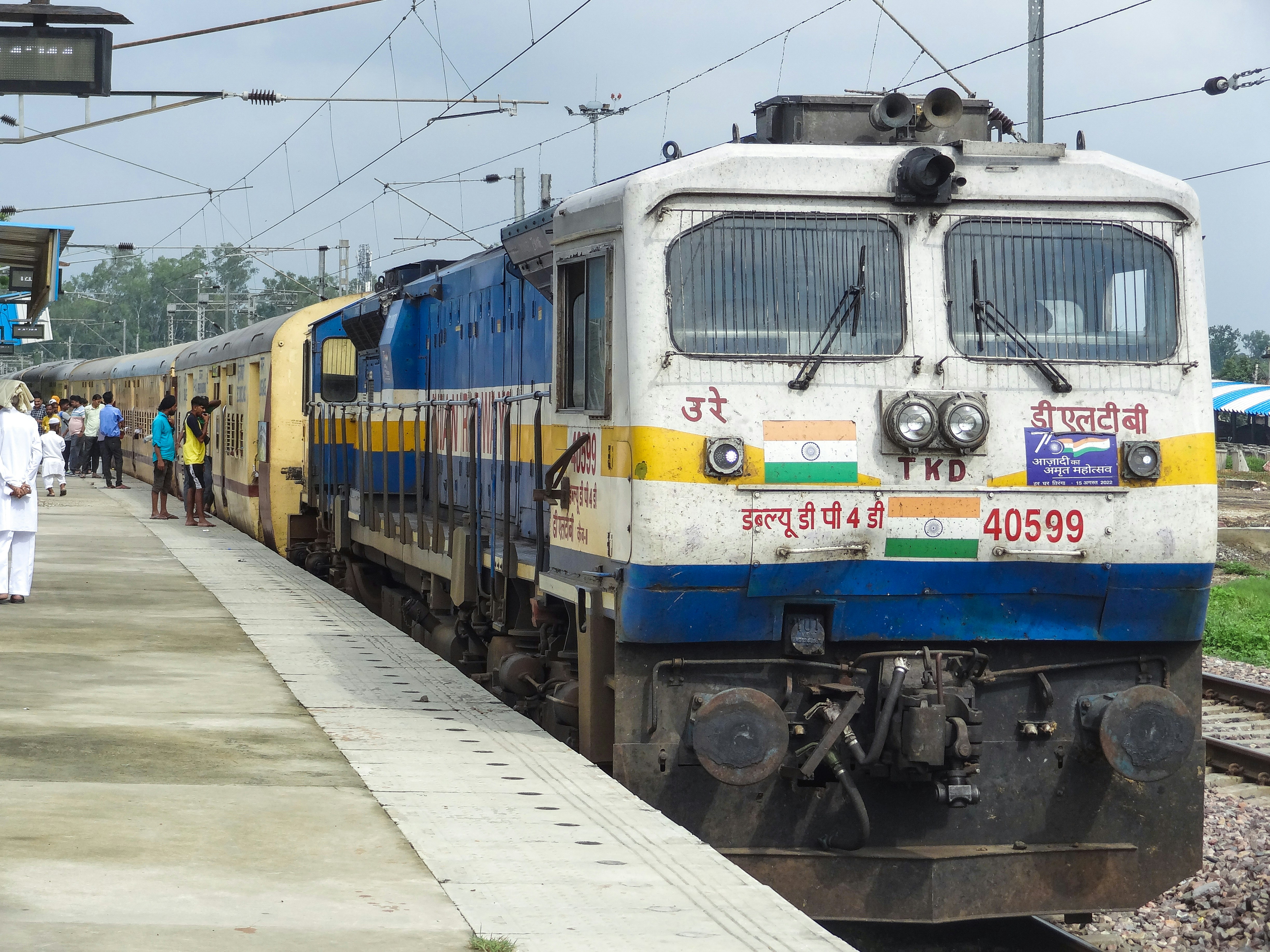 A train on the tracks at a train station photo – Free Roorkee Image on ...