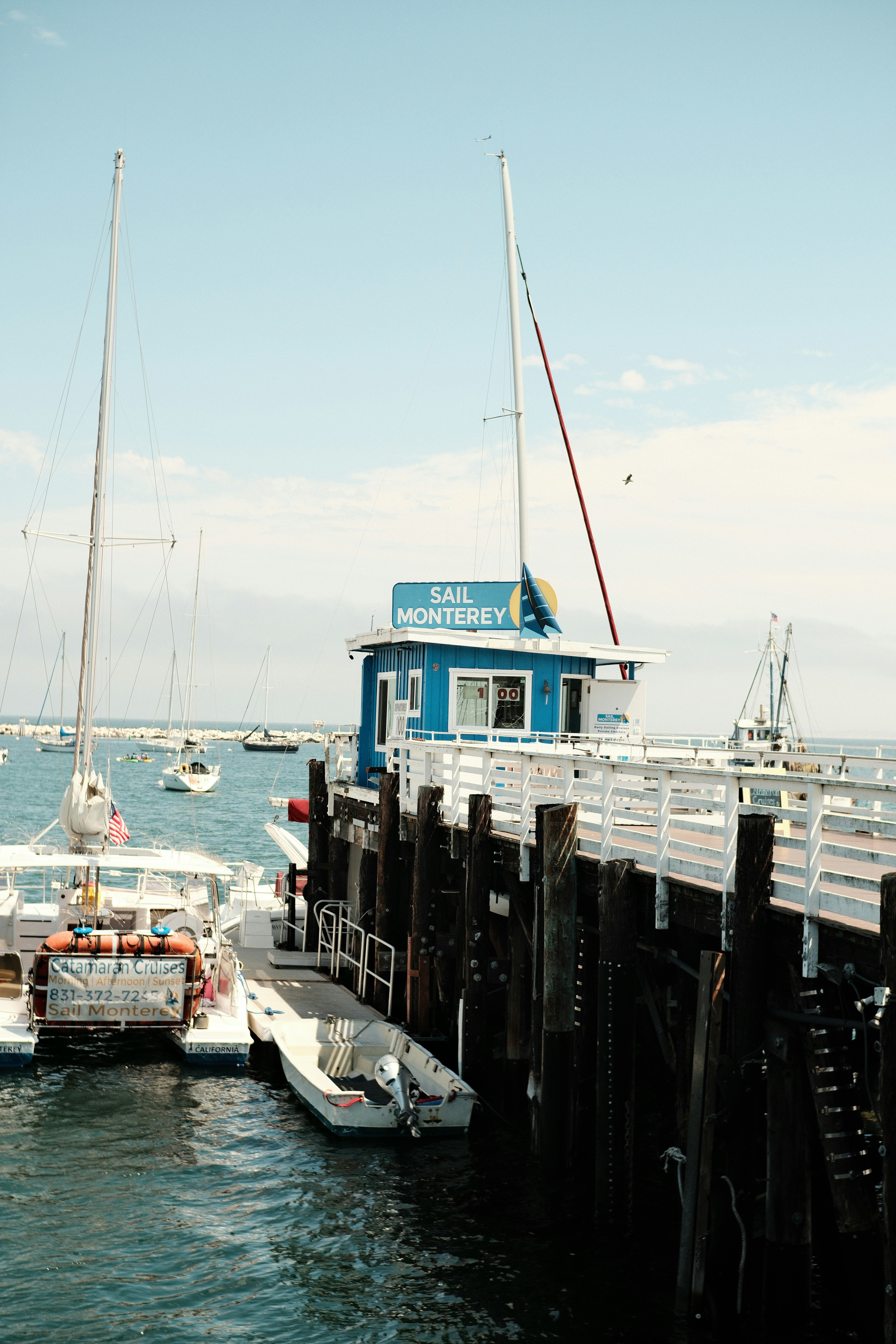 Sail Monterey Pier: A Blue Outpost Framing the Quiet Harbor