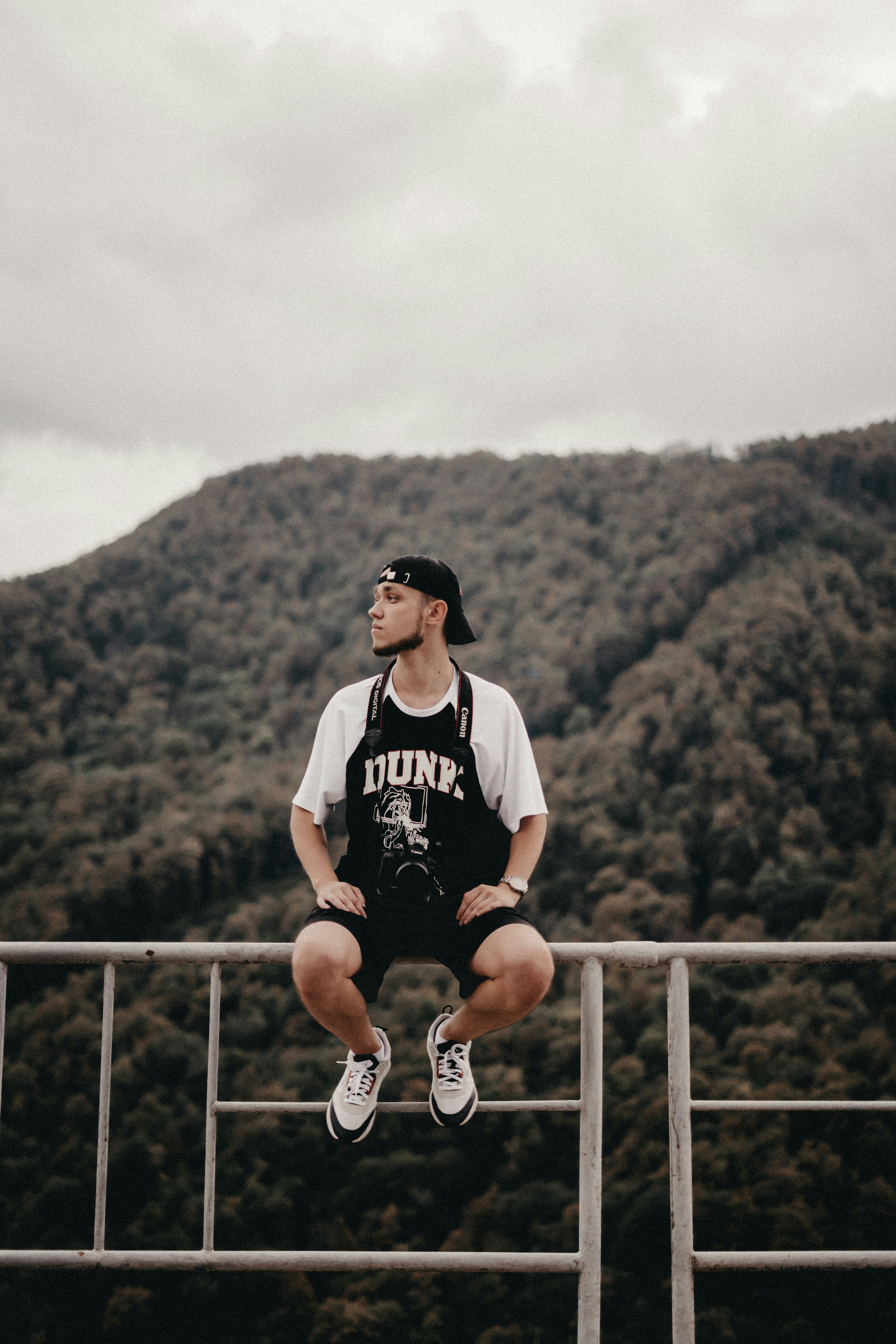 Perched on the Ridge: A photographer surveys the valley