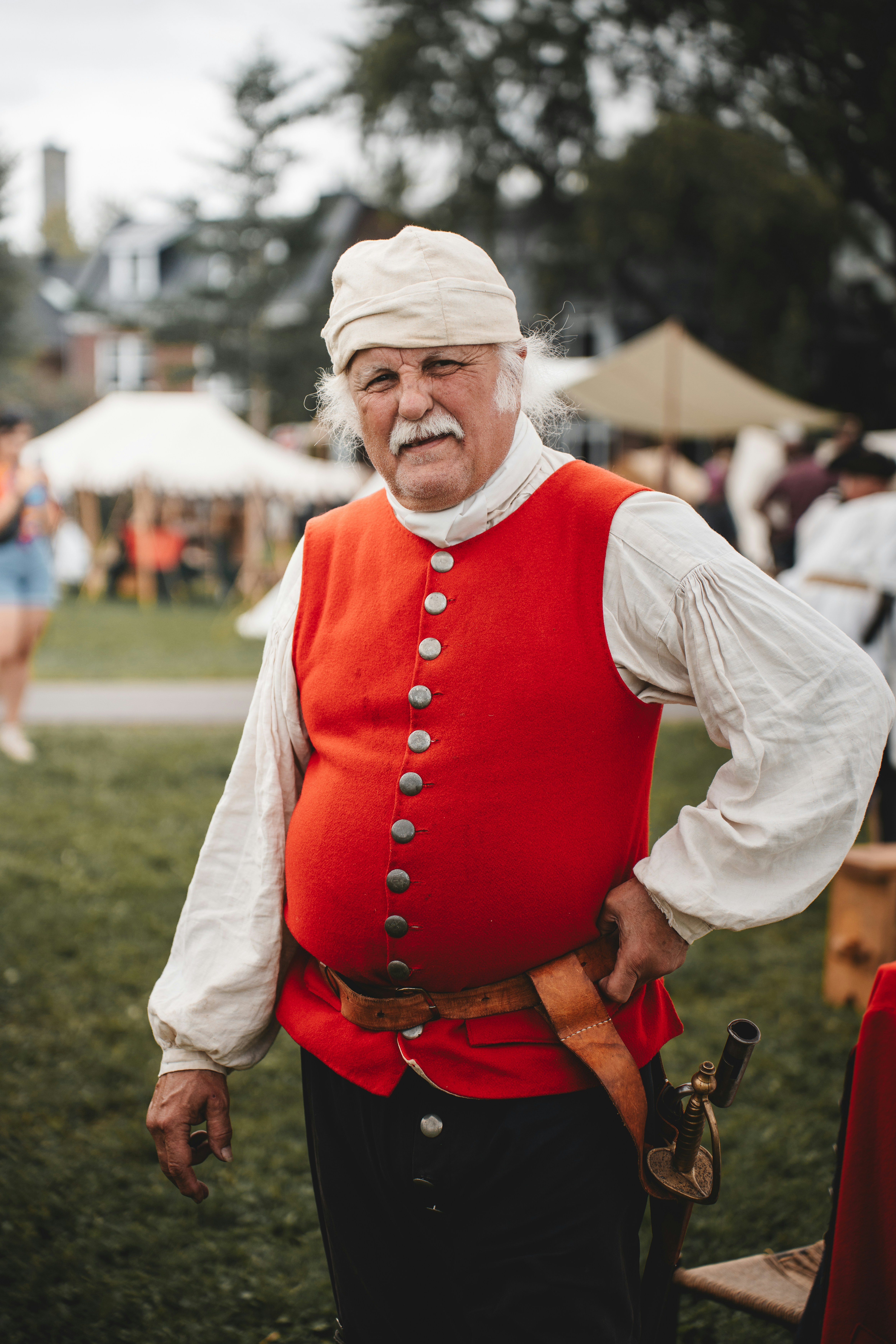 Old-World Noble at a Village Festival