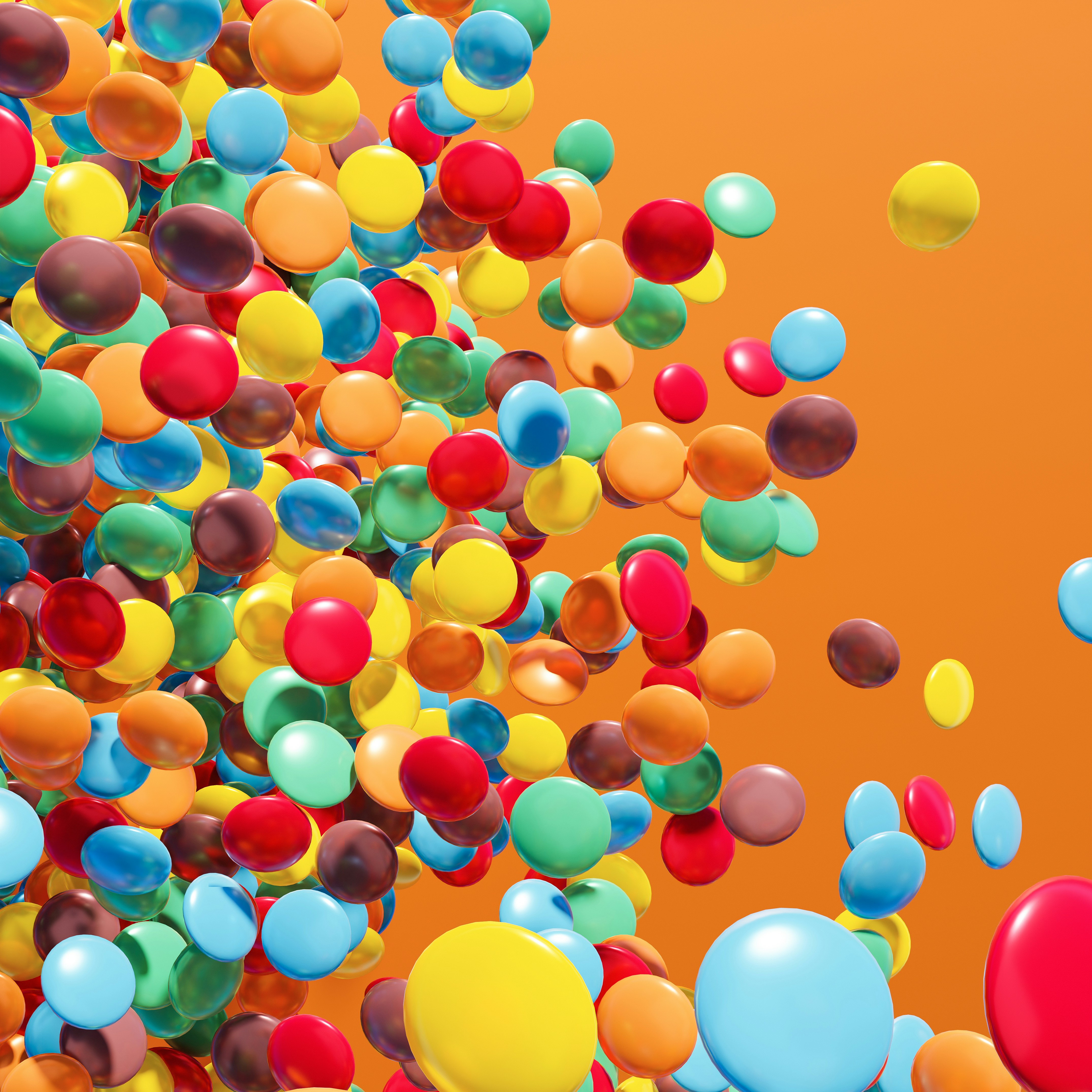 A bunch of balloons floating in the air photo – Free Digital image ...