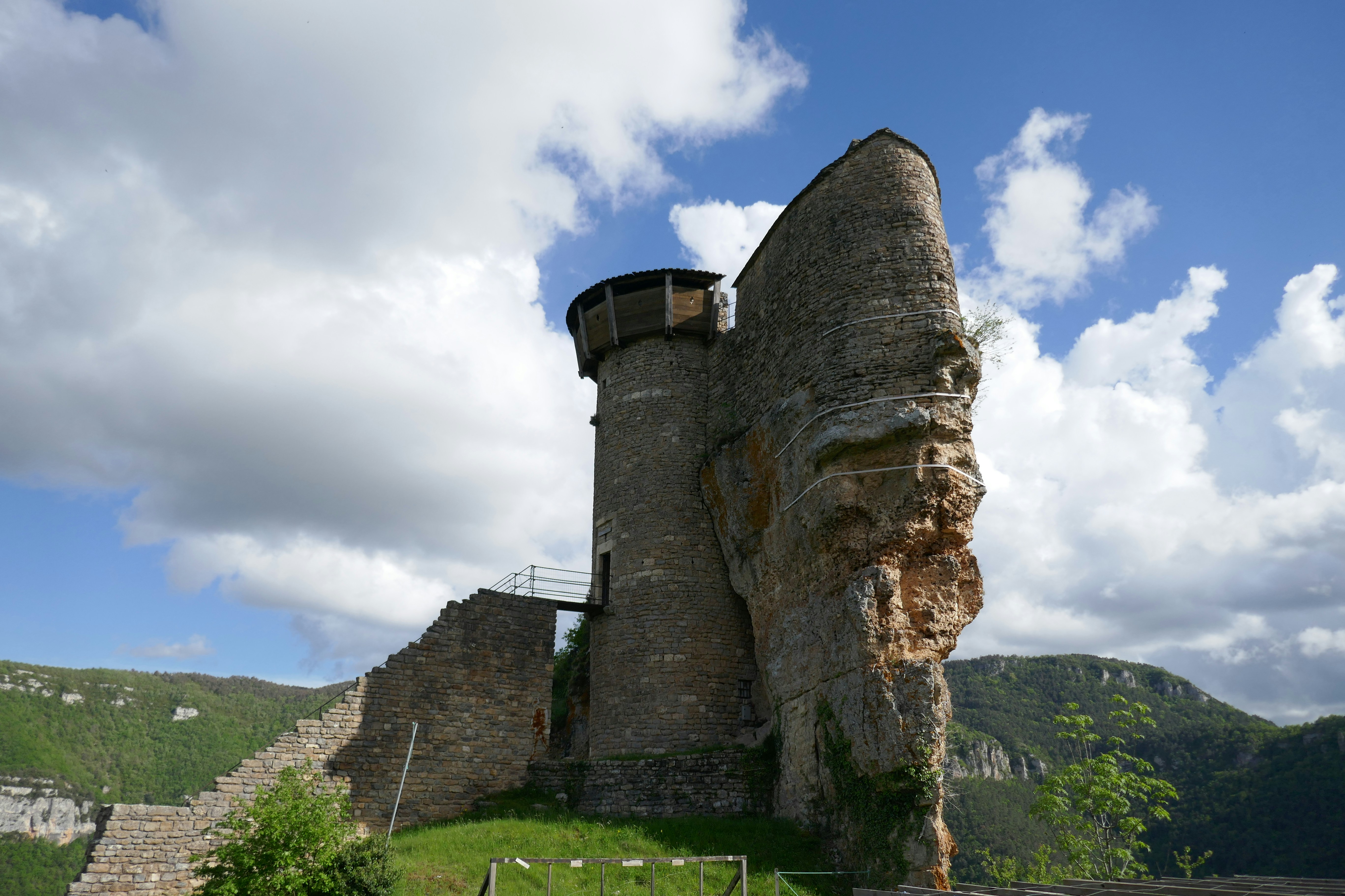 Stone Sentinel: A Turret Beside the Cliff