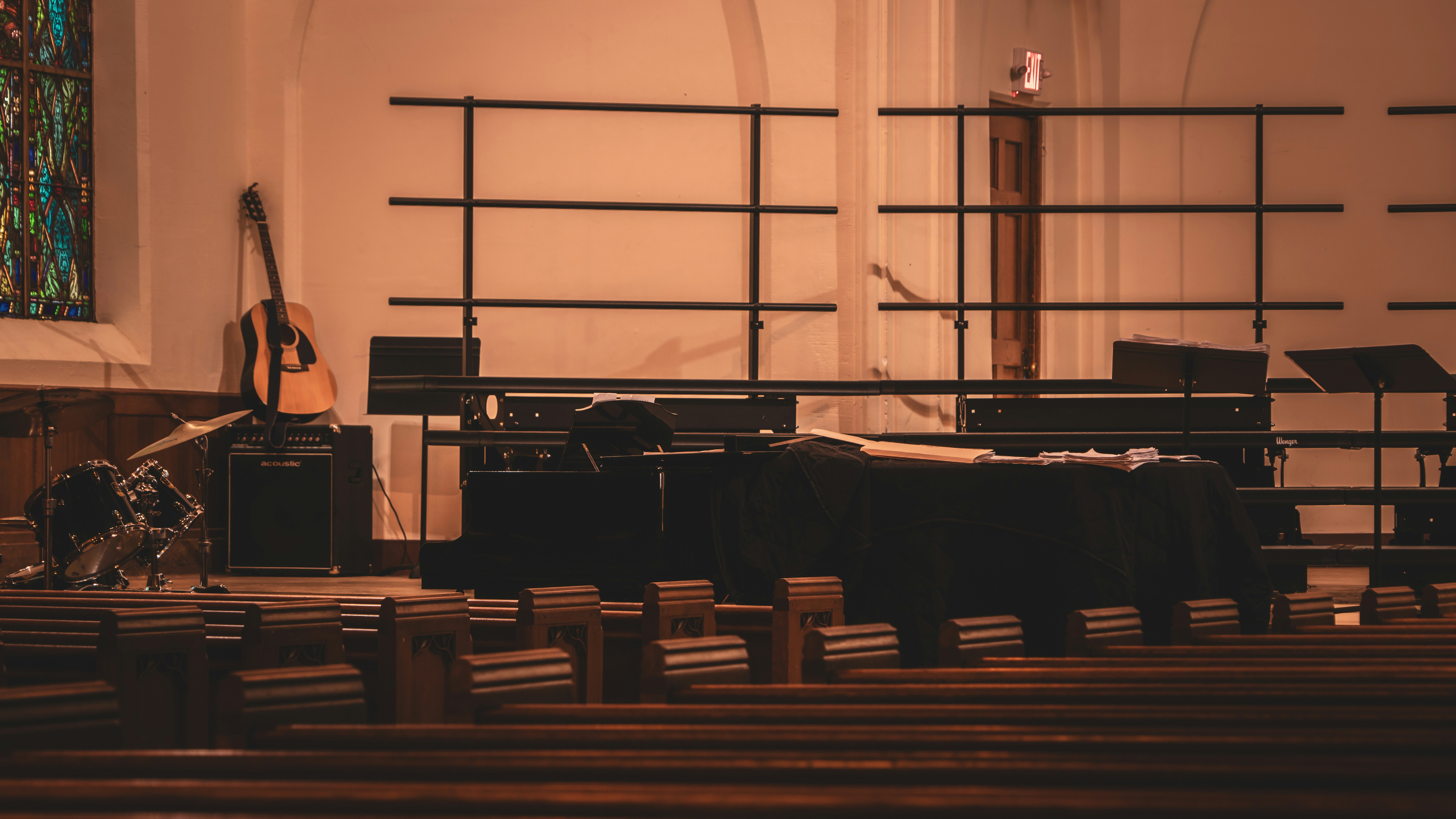 A view of a church from the back of the pews photo – Free Indoors Image ...