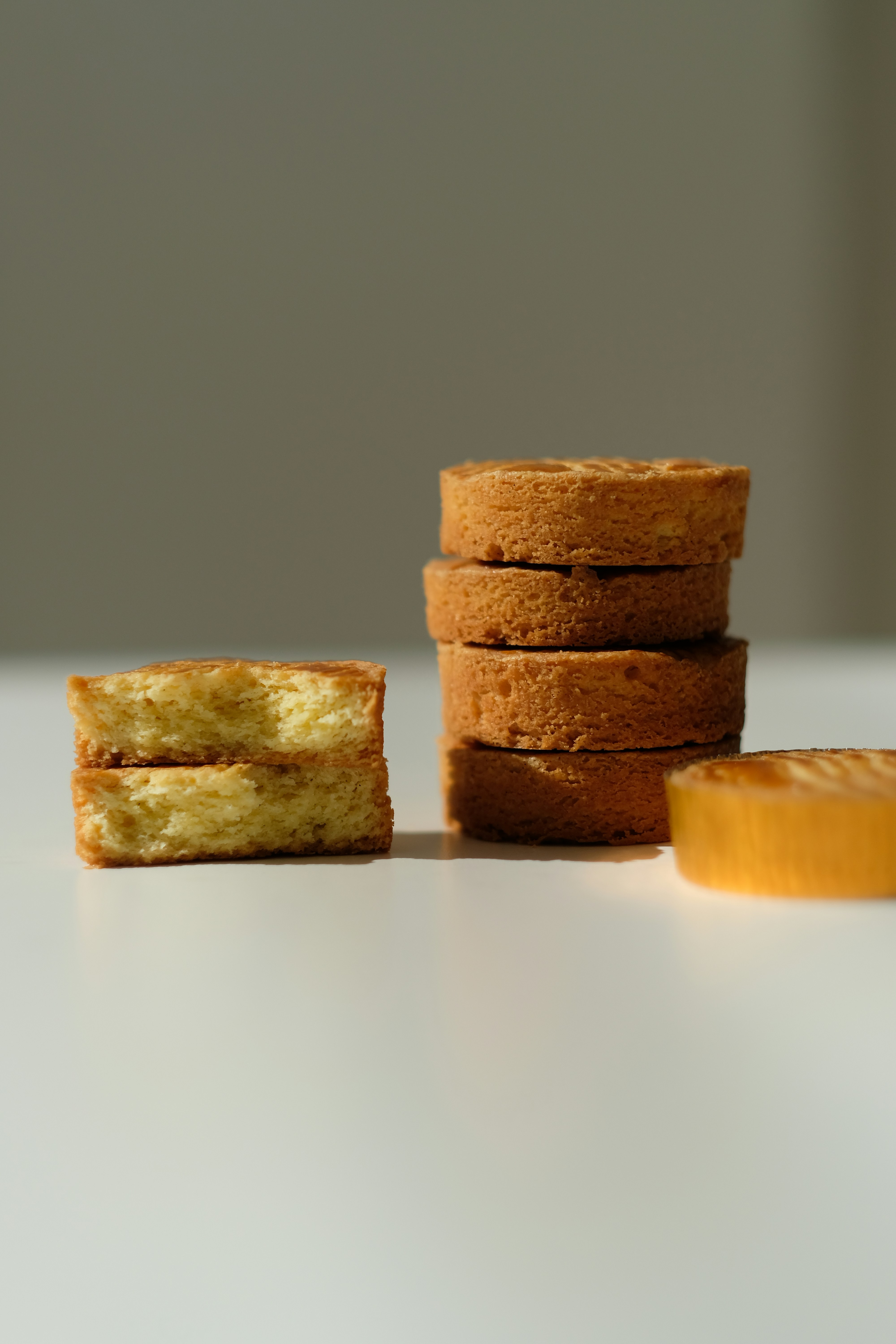 Golden Biscuit Towers under Soft Morning Light