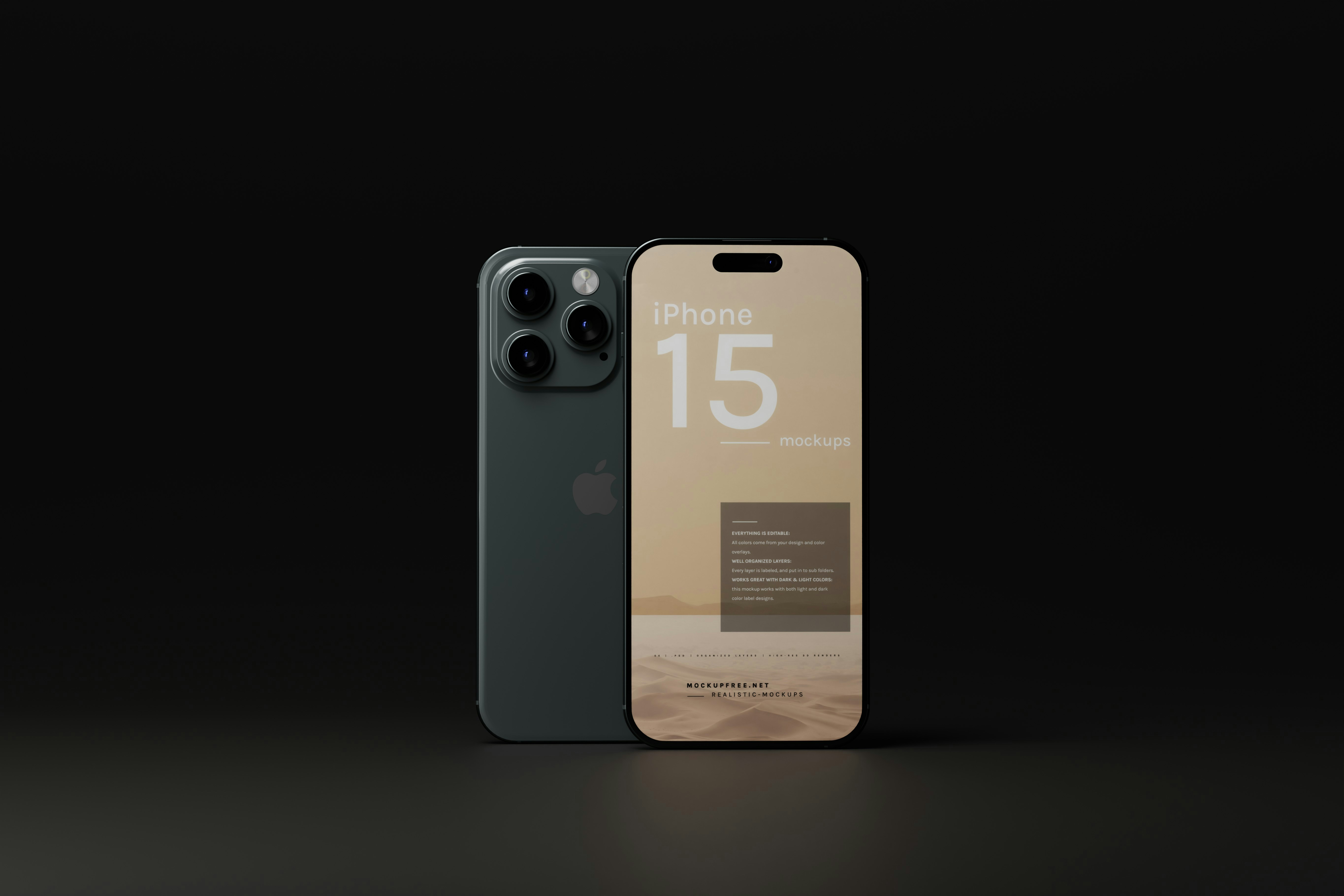 Two iphones side by side on a black background photo – Free Phone Image ...