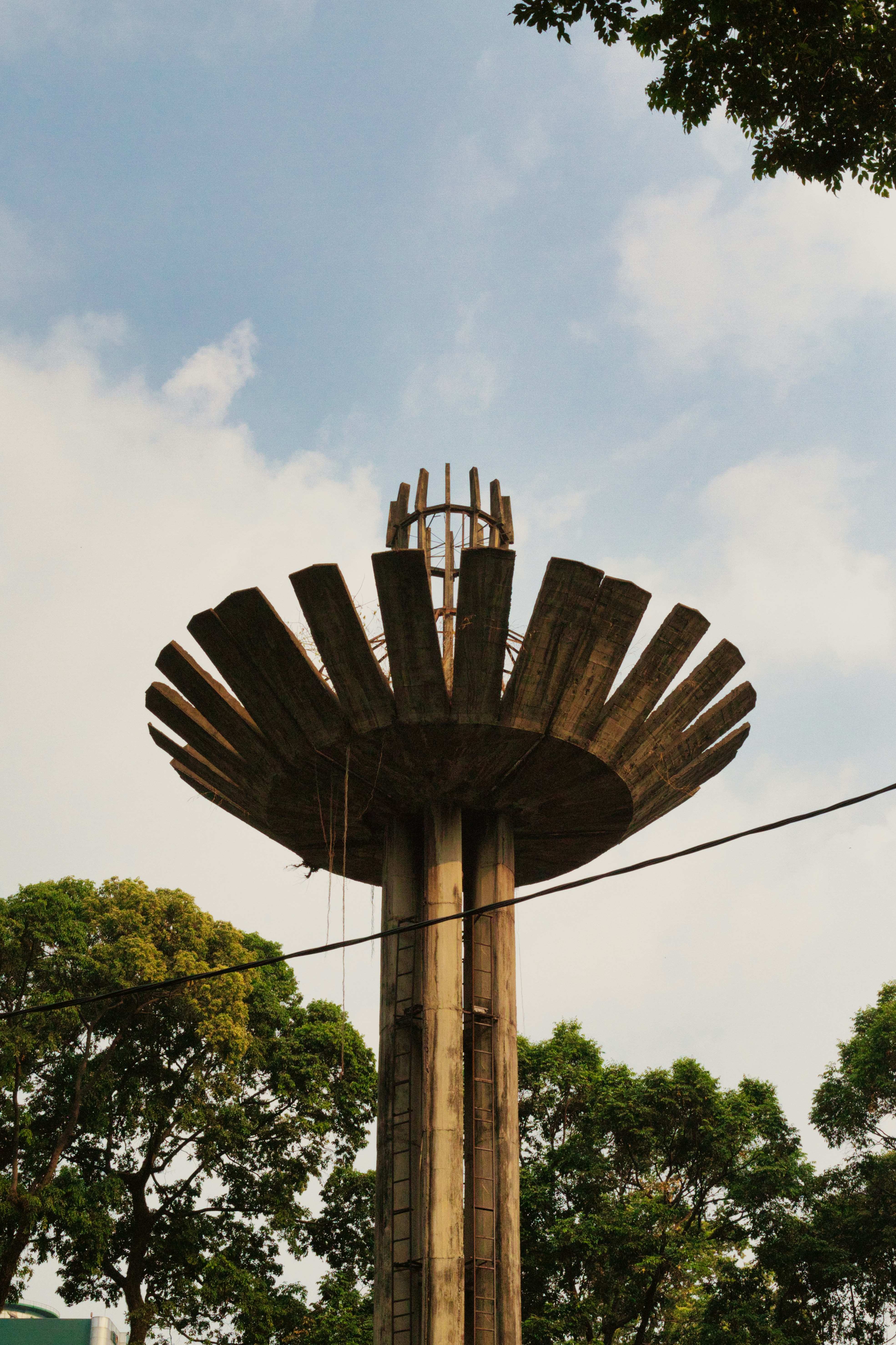 Timber Crown: A Circular, Spoked Platform Rising Above the Canopy