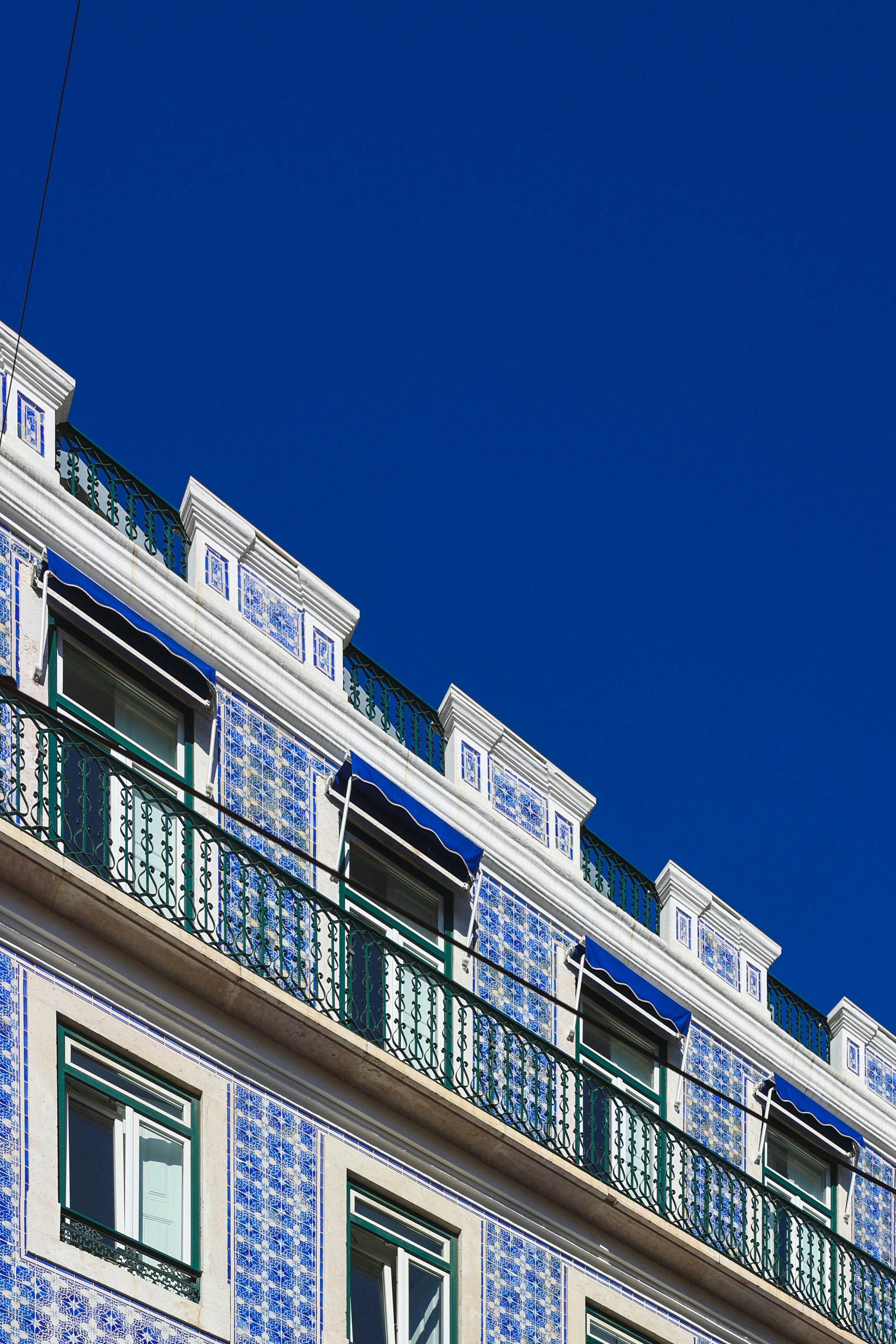 Azulejo Facade in Diagonal Light