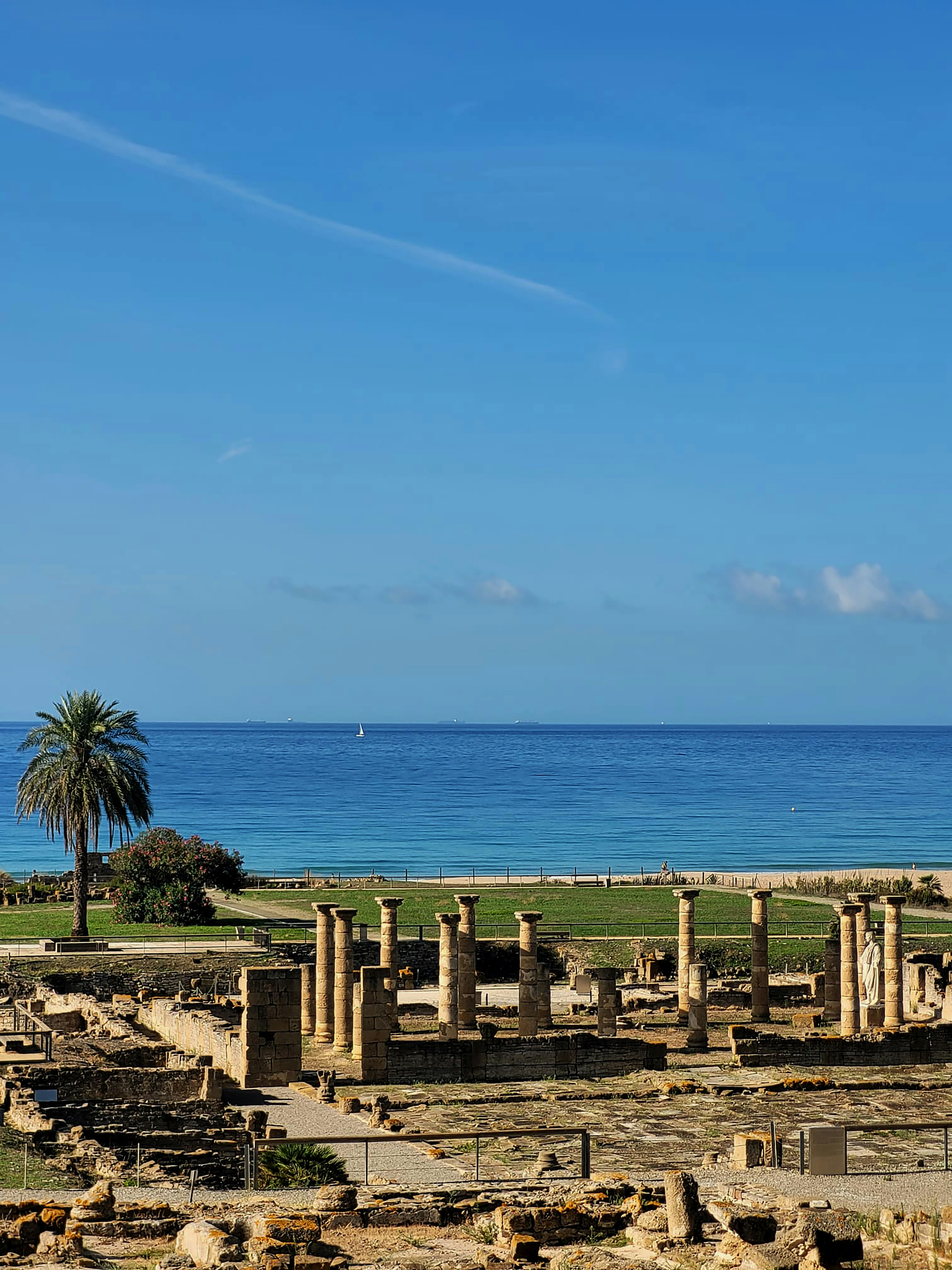 The ruins of a roman city near the ocean photo – Free Boat Image on ...
