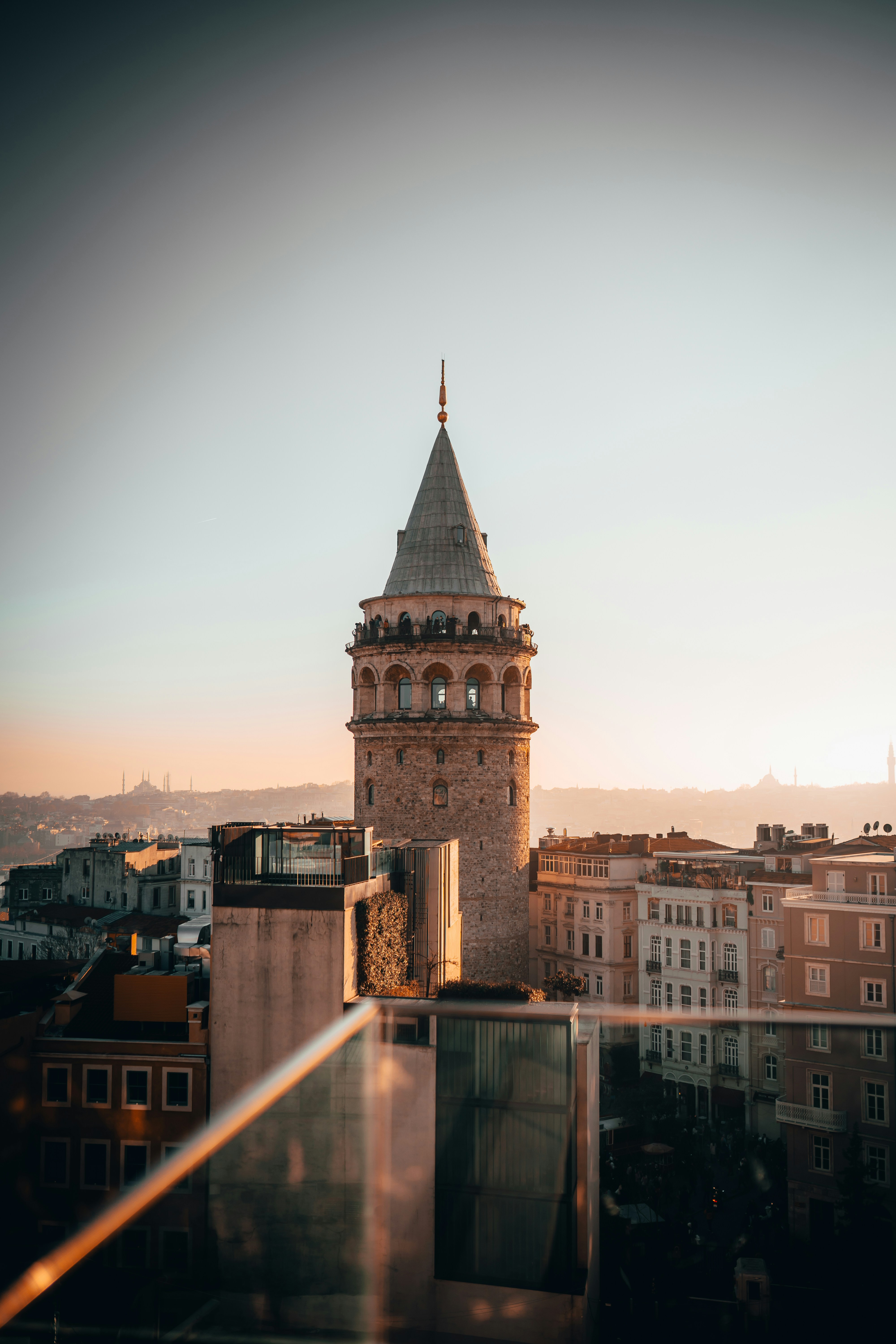 a tall tower with a clock on top of it