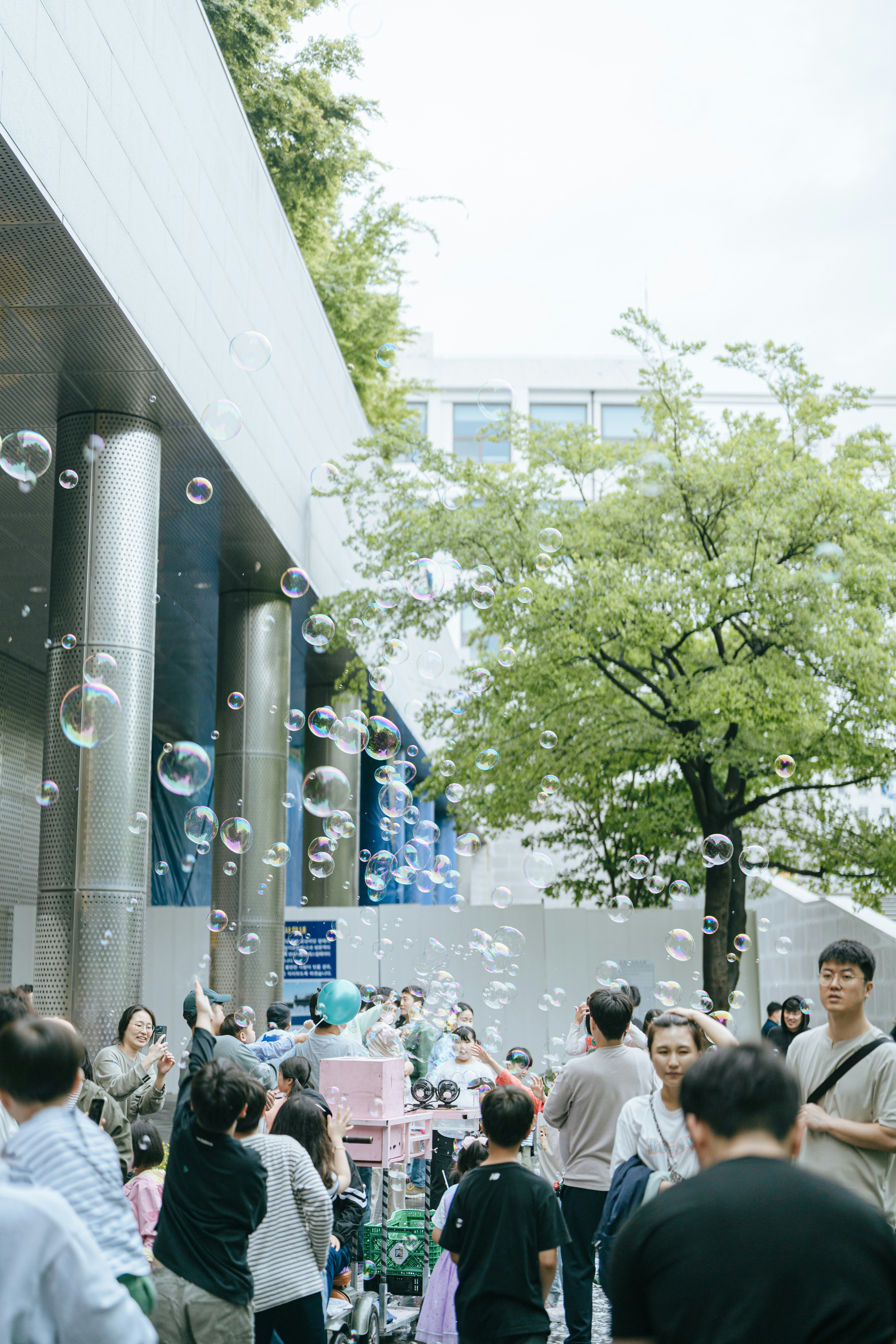 Whimsical Moments Amidst Bubbles