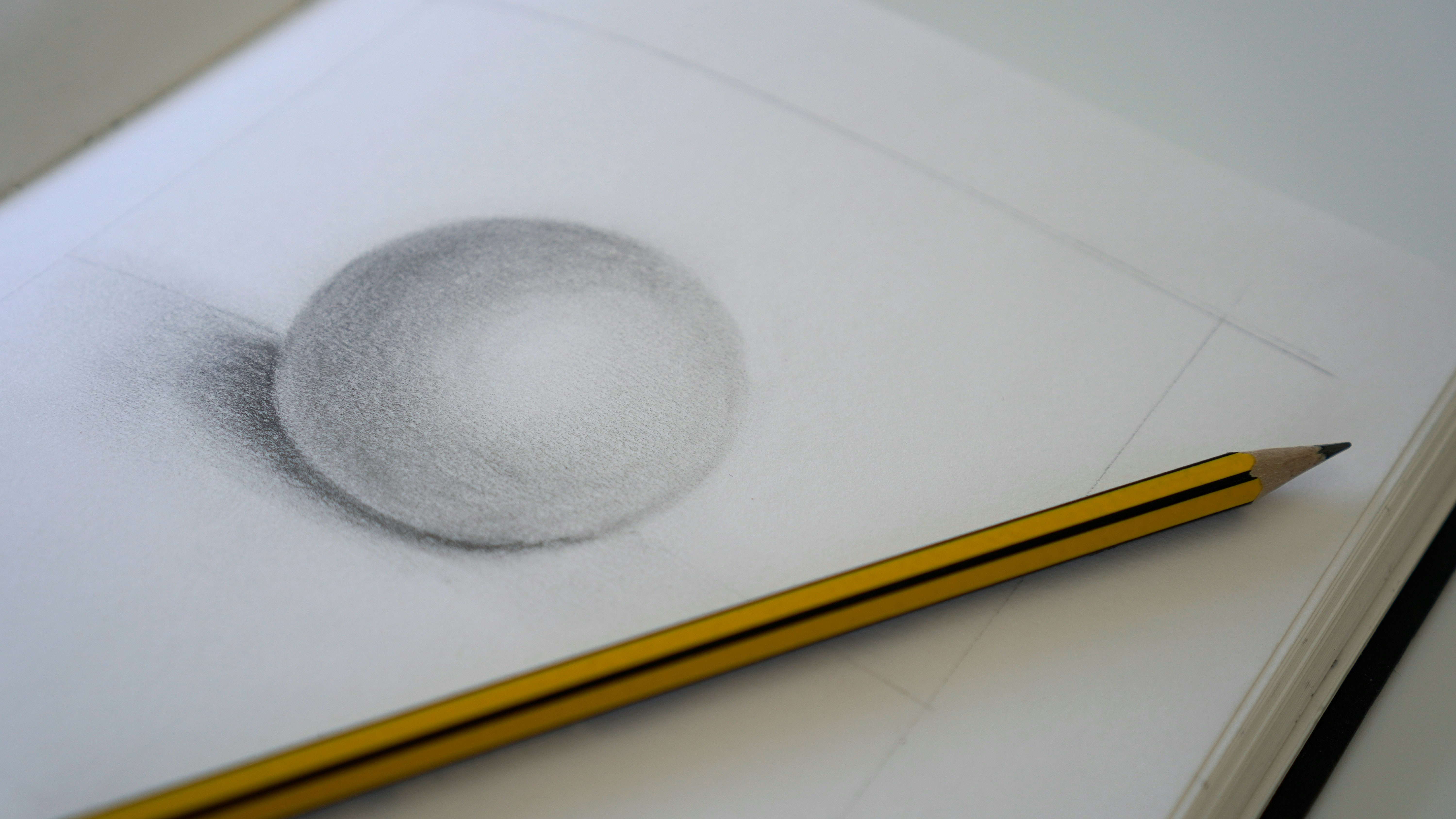 A pencil drawing of a ball and a pencil photo – Free Drawing Image on ...