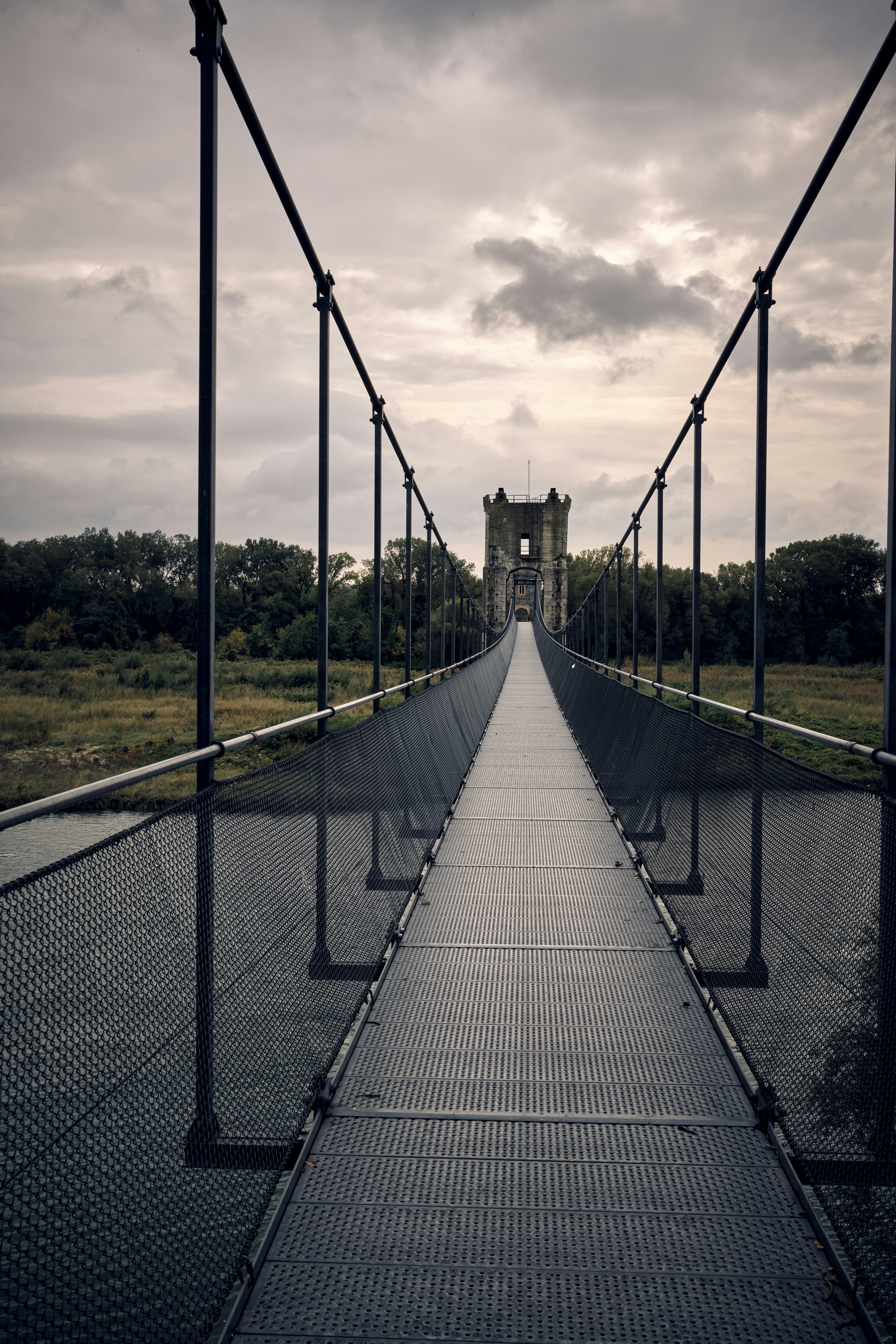 Centerline to the Keep: A Suspension Bridge Toward a Distant Gate