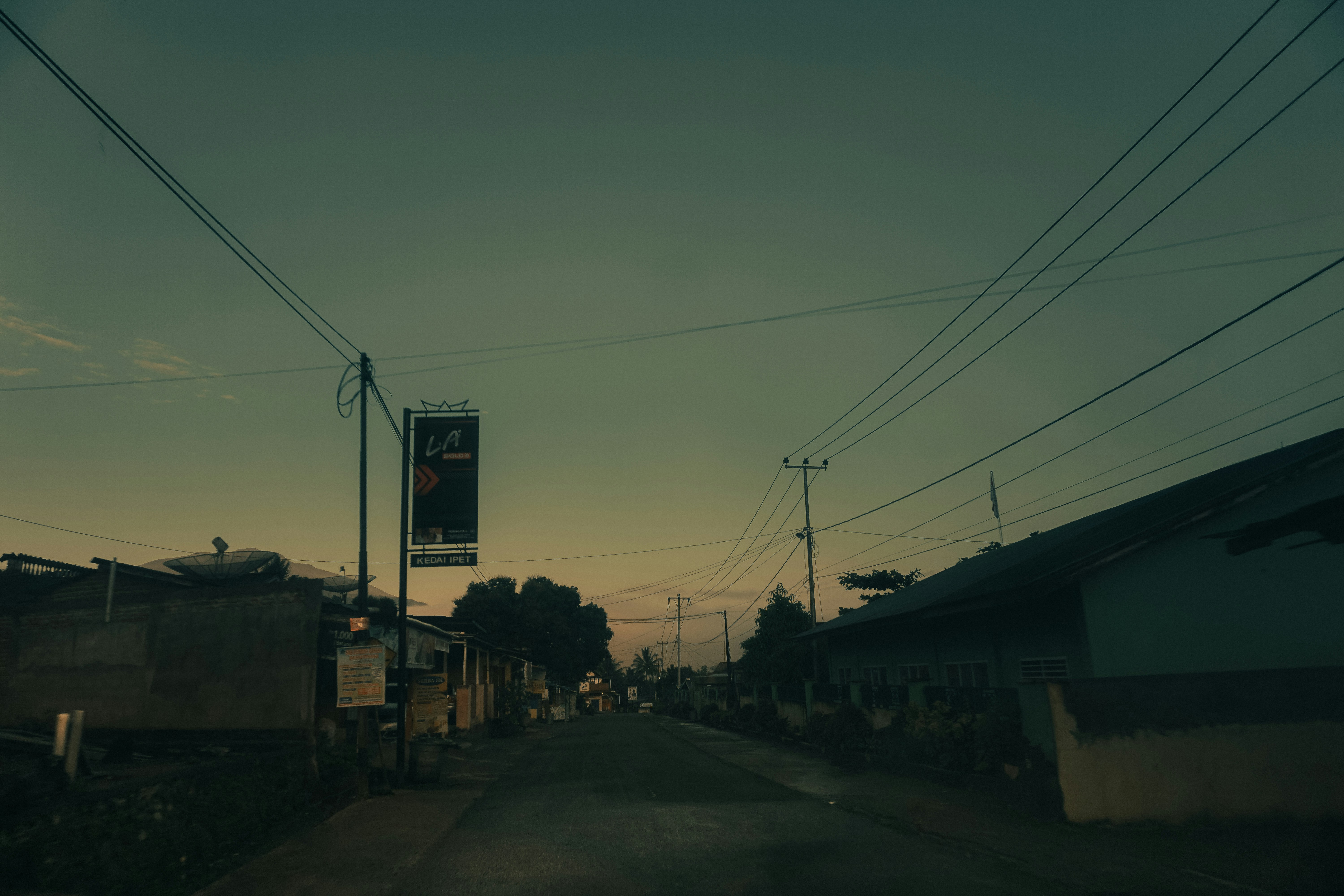 Twilight's Embrace: A Quiet Street in Transition