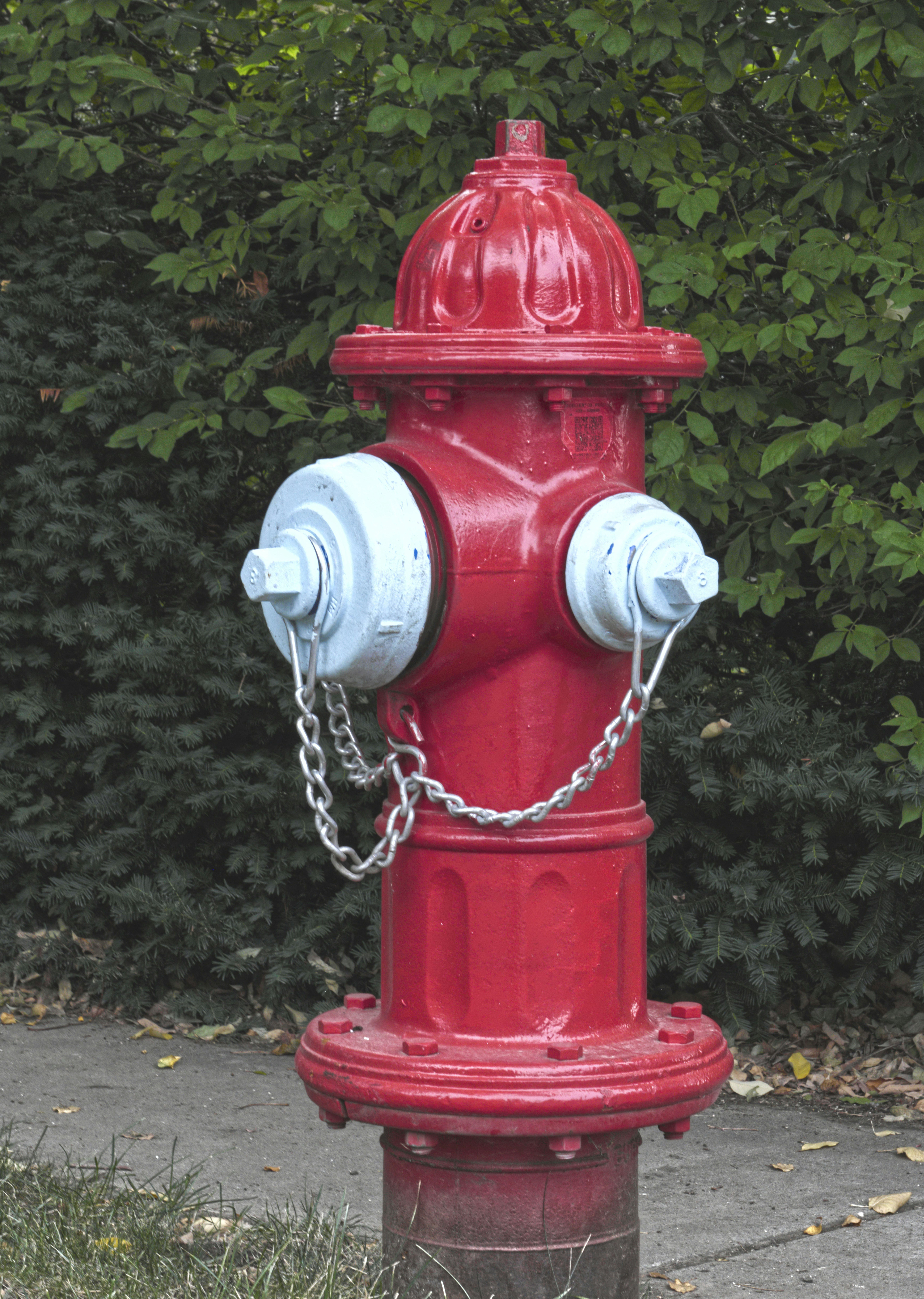 A red fire hydrant with a chain around it photo – Free Fire hydrant ...