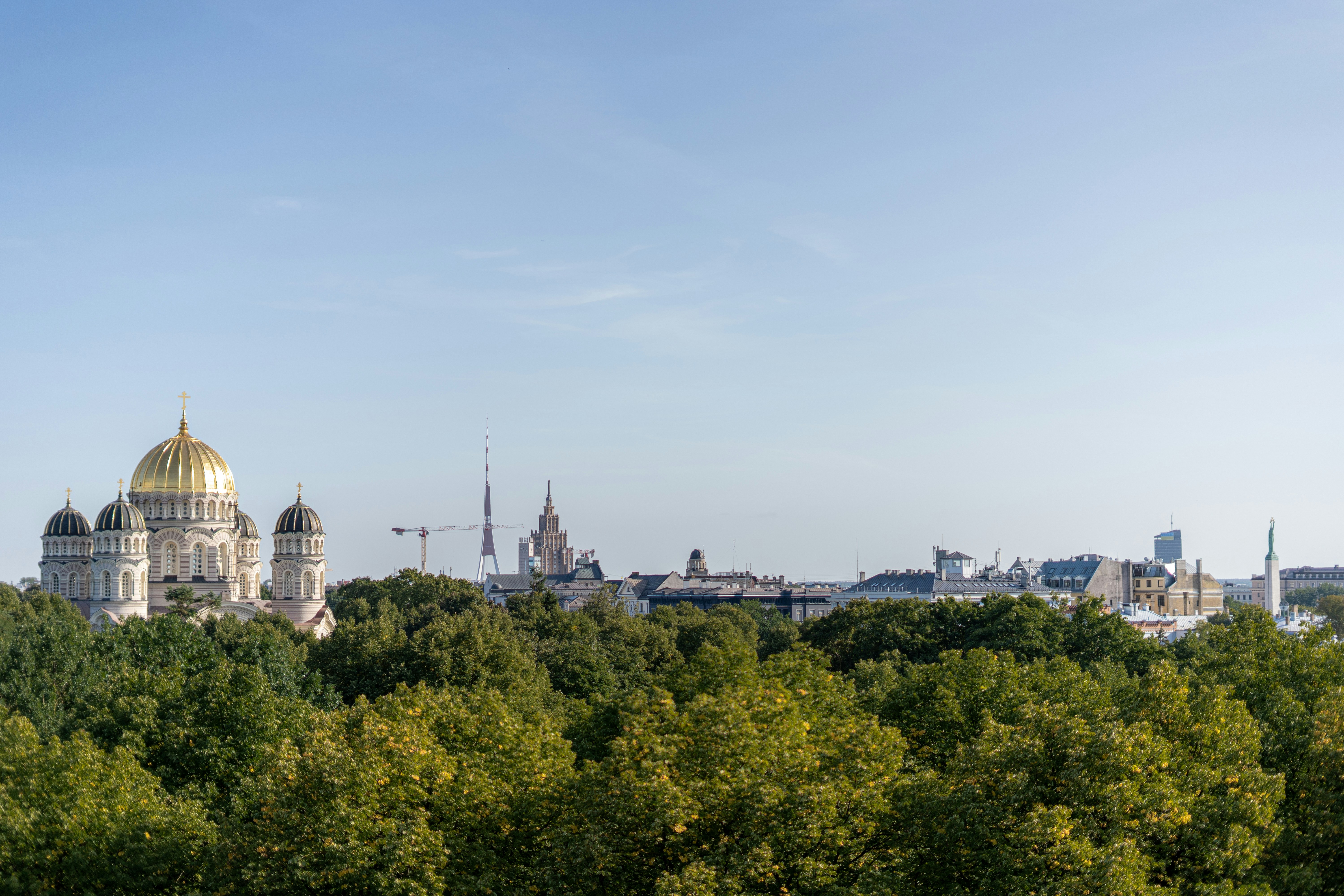 A view of a city from a distance photo – Free Baltic states Image on ...