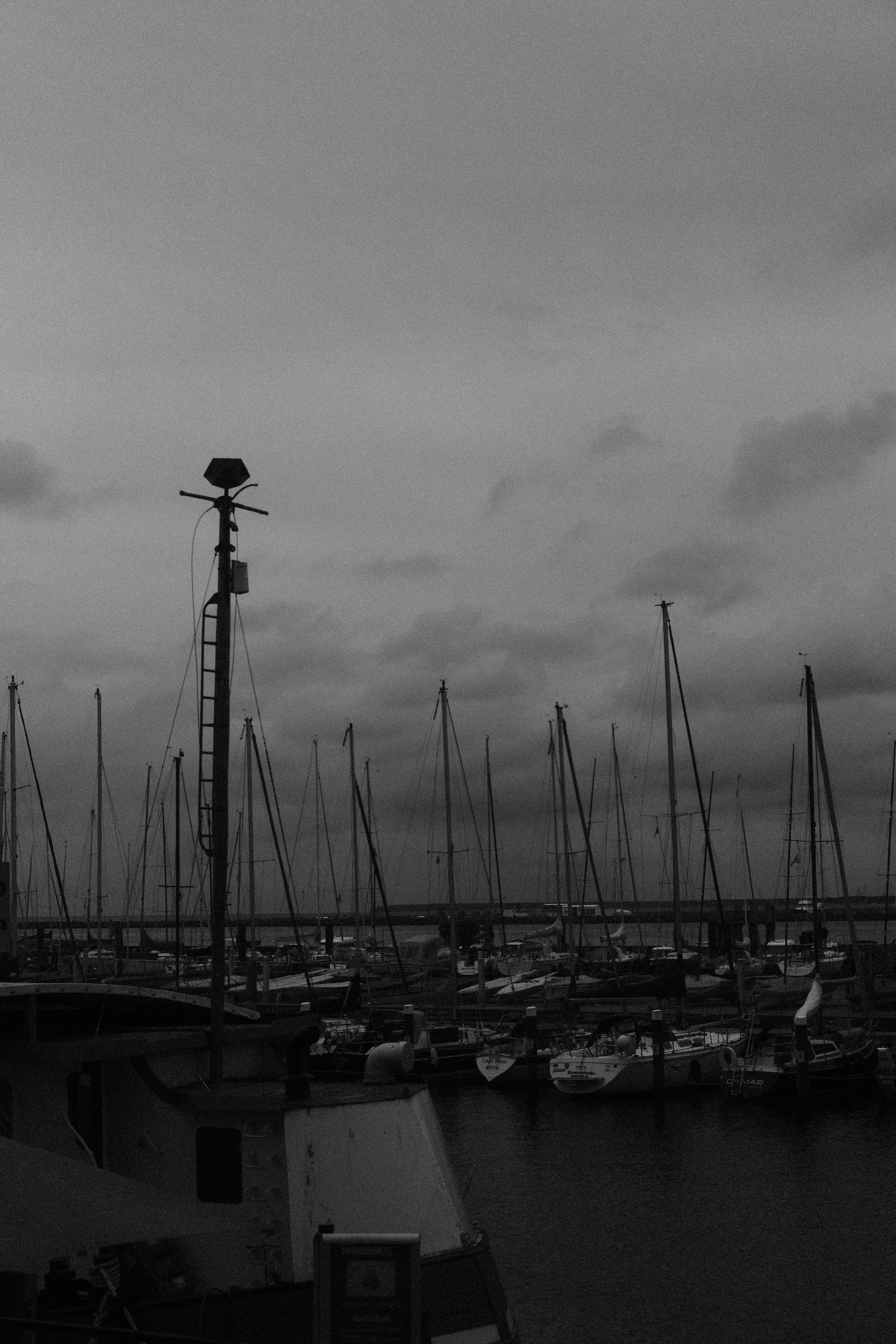 boats at a harbor in Kühlungsborn, germany.