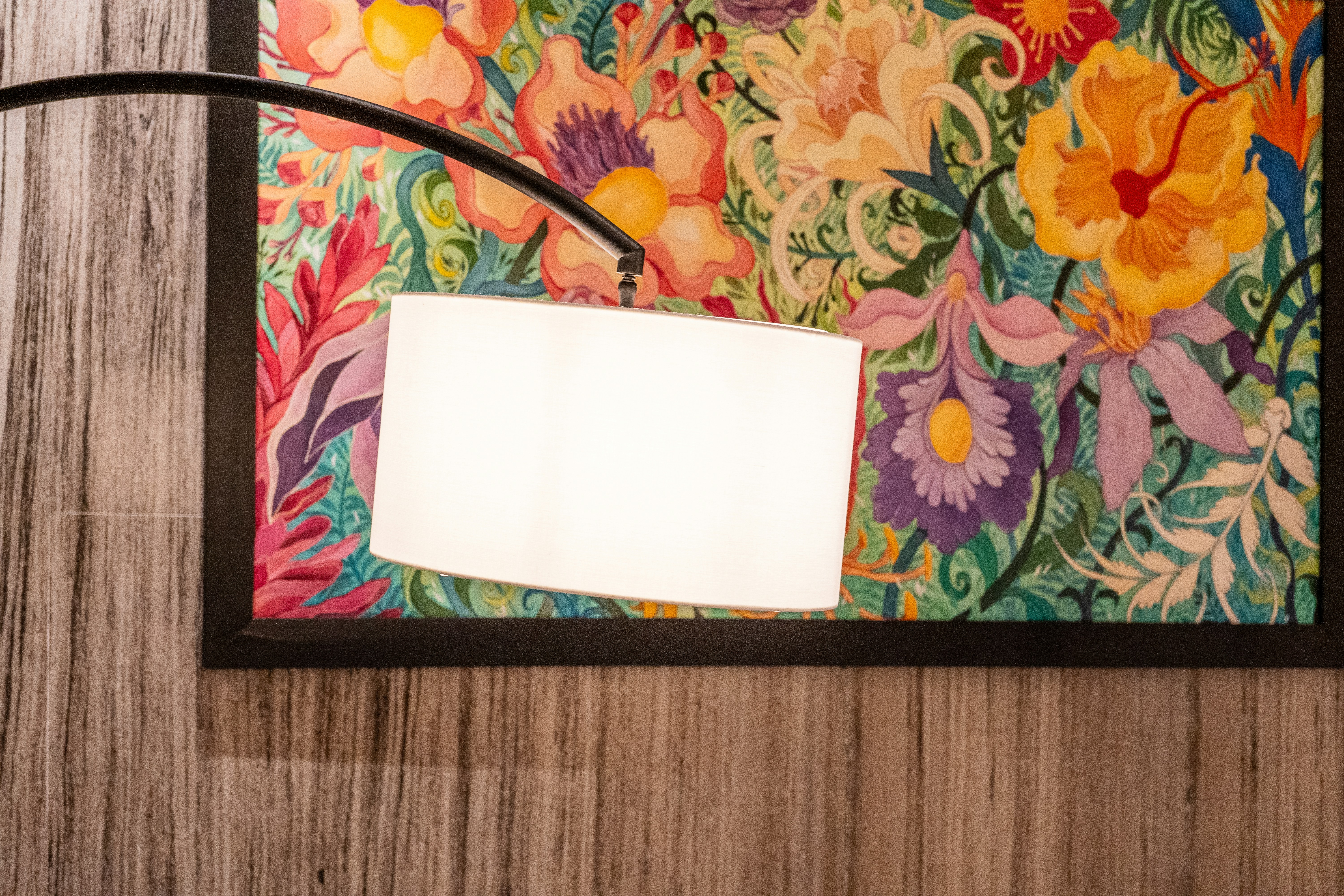 Flowers painting and a light bulb Follow @isavelev on https://www.instagram.com/isavelev/