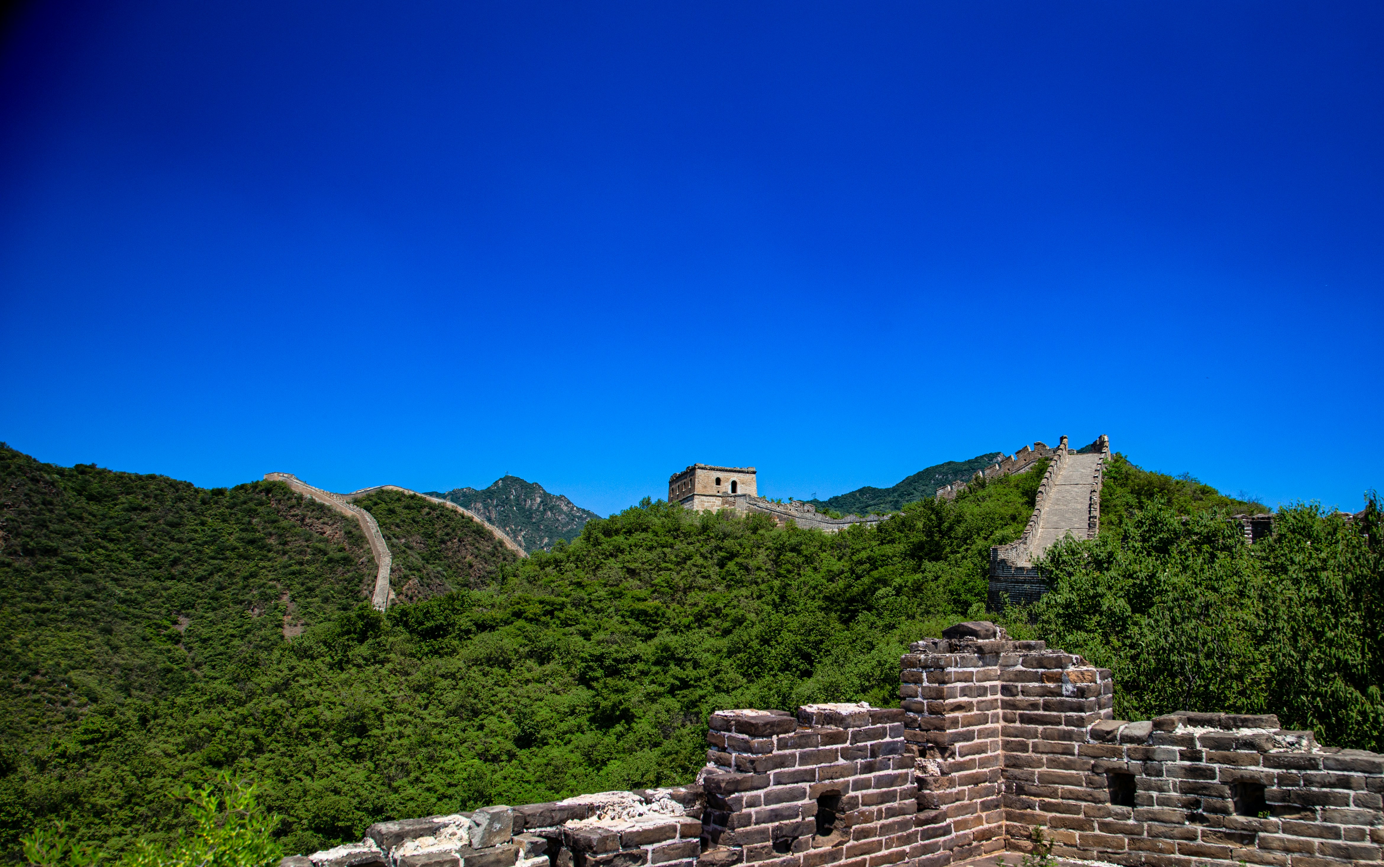 A view of the great wall of china photo – Free Great wall of qi Image ...