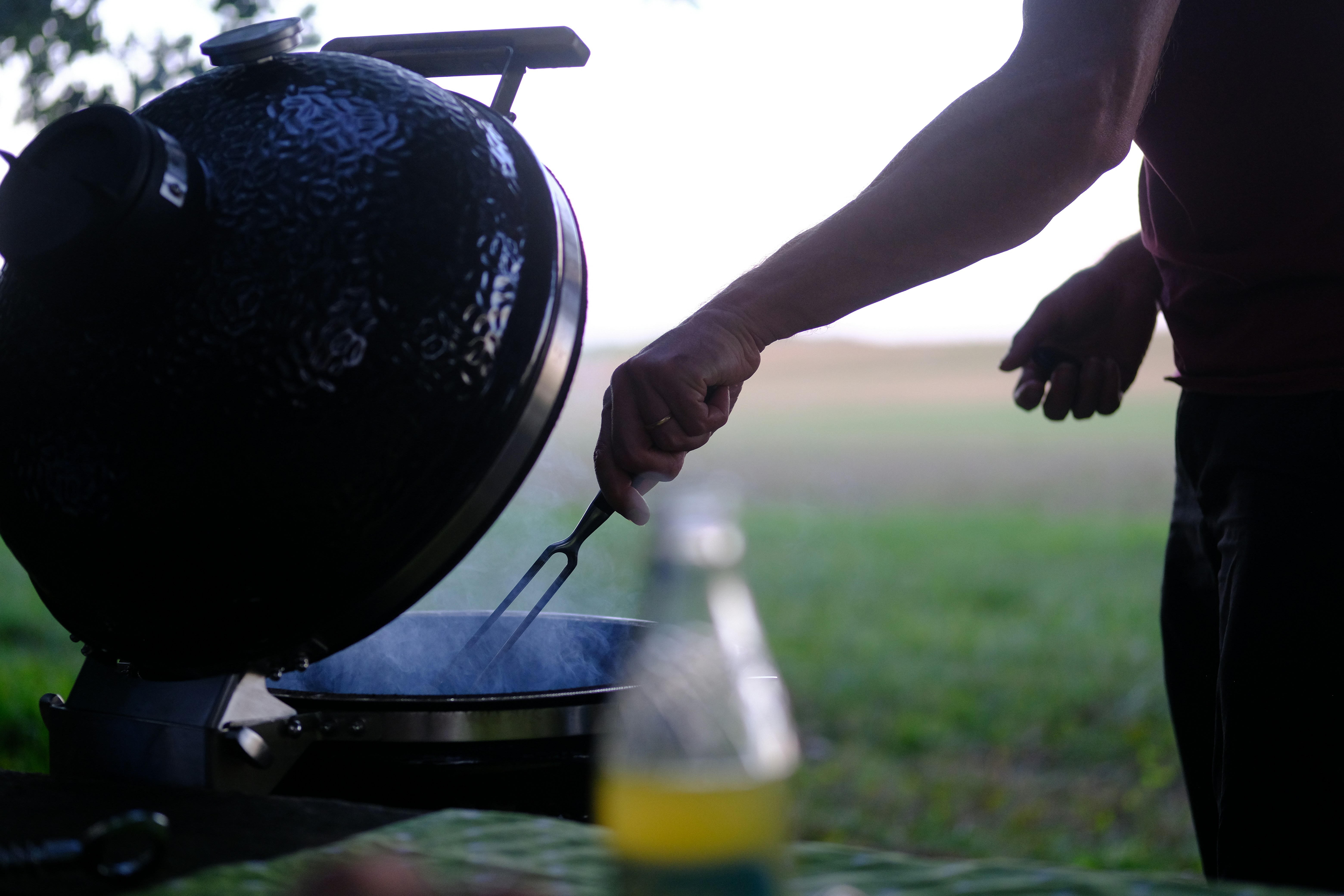 Tongs at Dusk: Backyard Grill Ritual