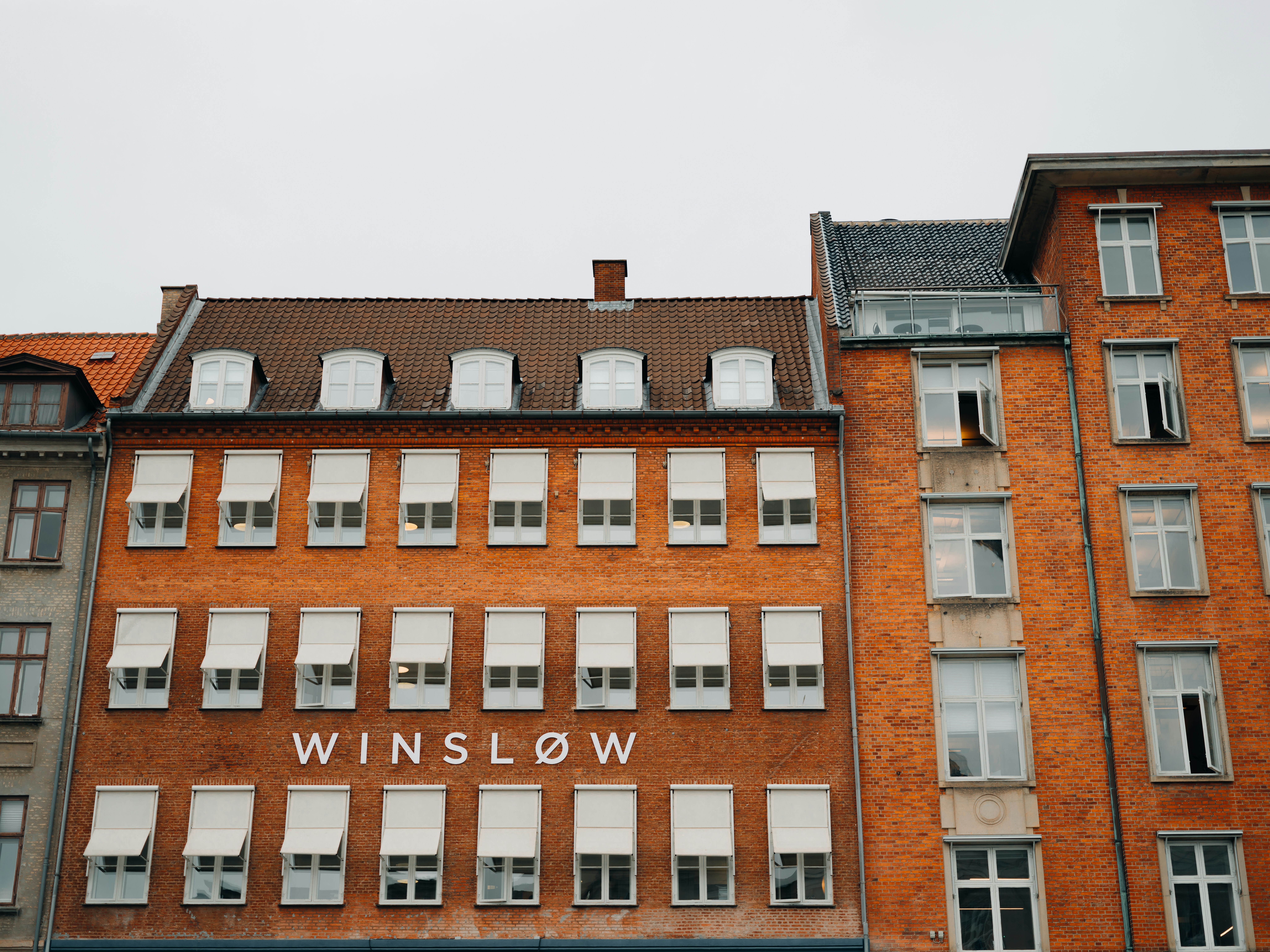 Winsløw Courtyard Facade in Red Brick