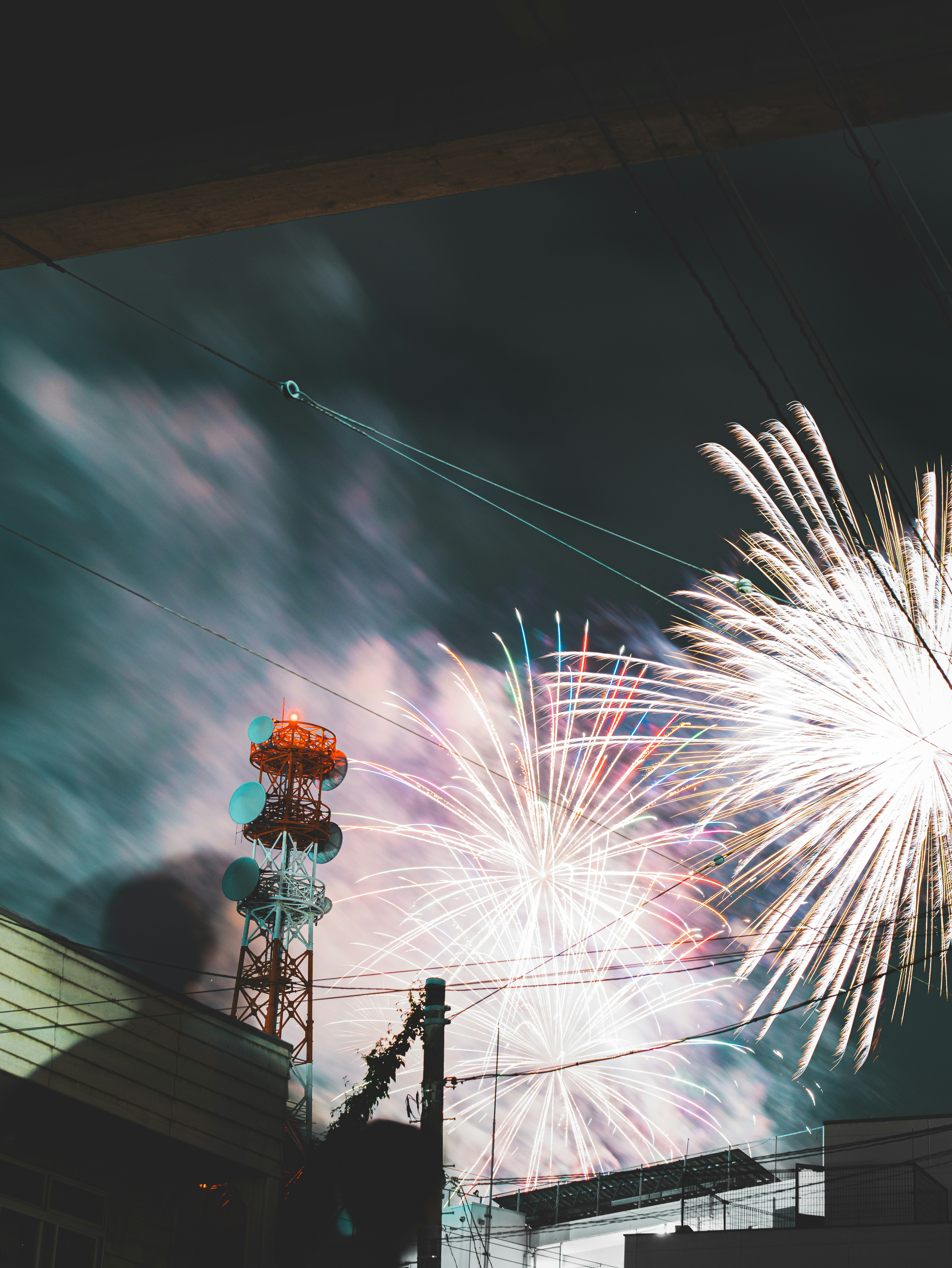 Fireworks are lit up in the night sky photo – Free Street photography ...