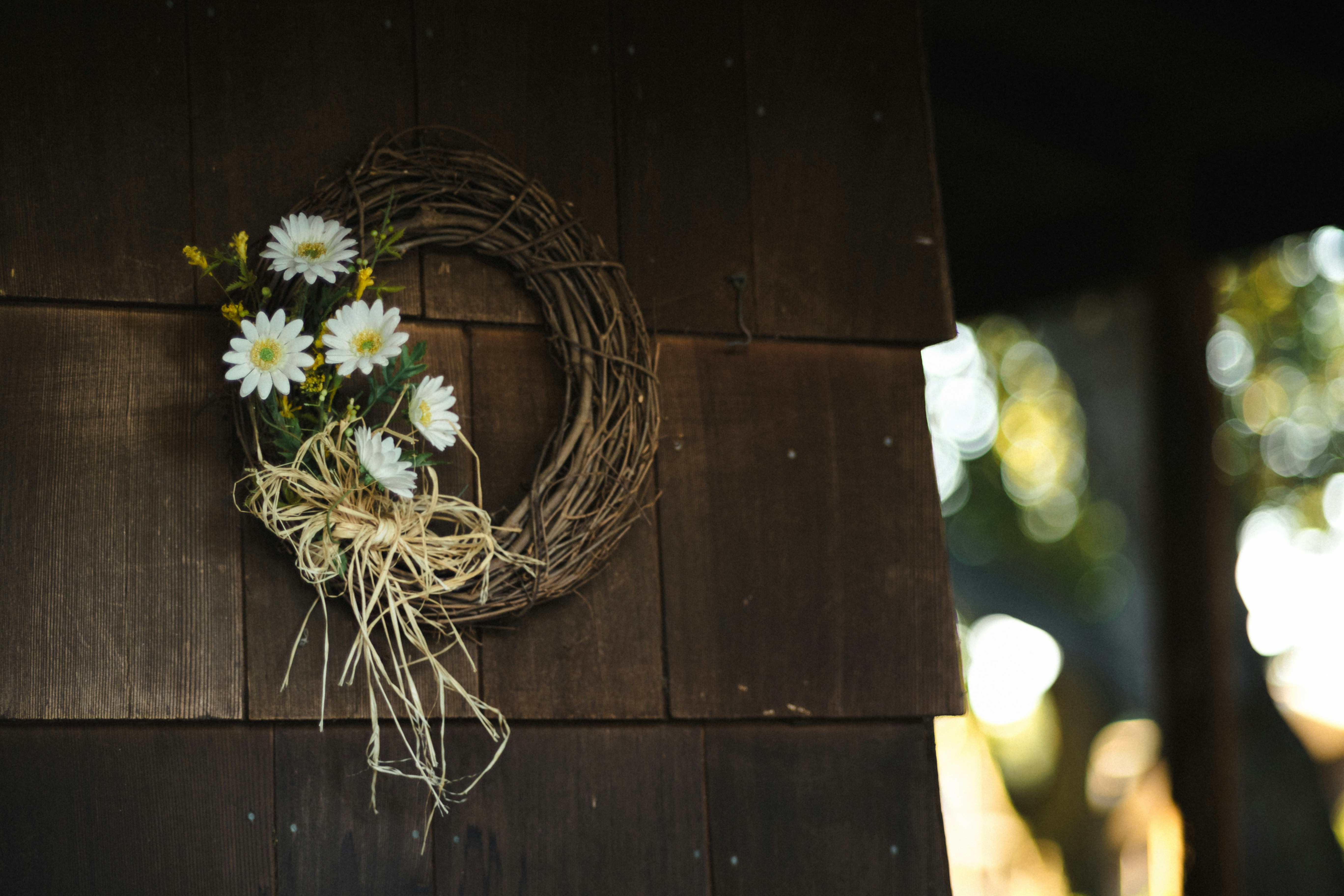 Daisy Crown on Weathered Timber