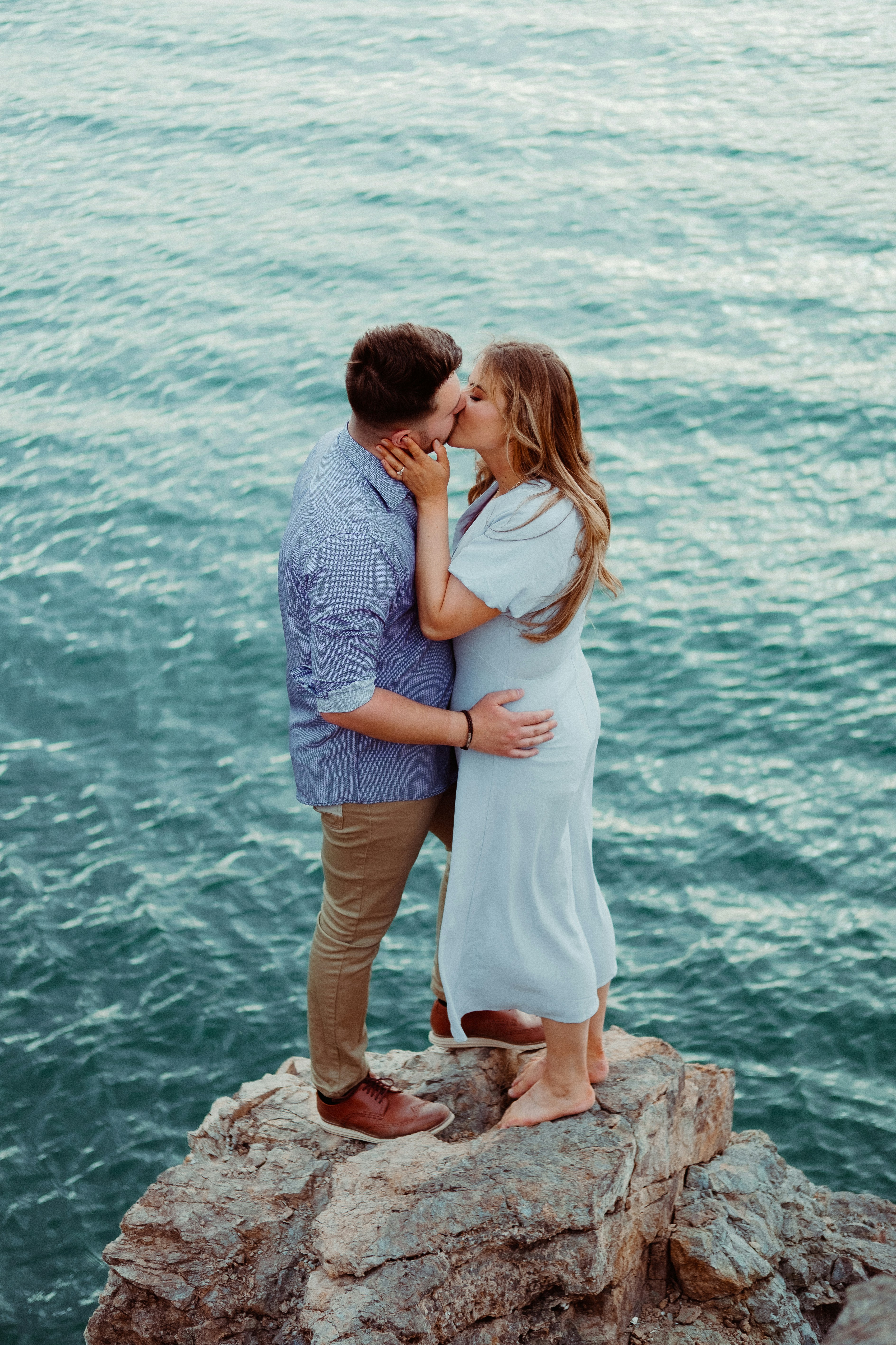 Seaside Embrace: A Moment Frozen in Time