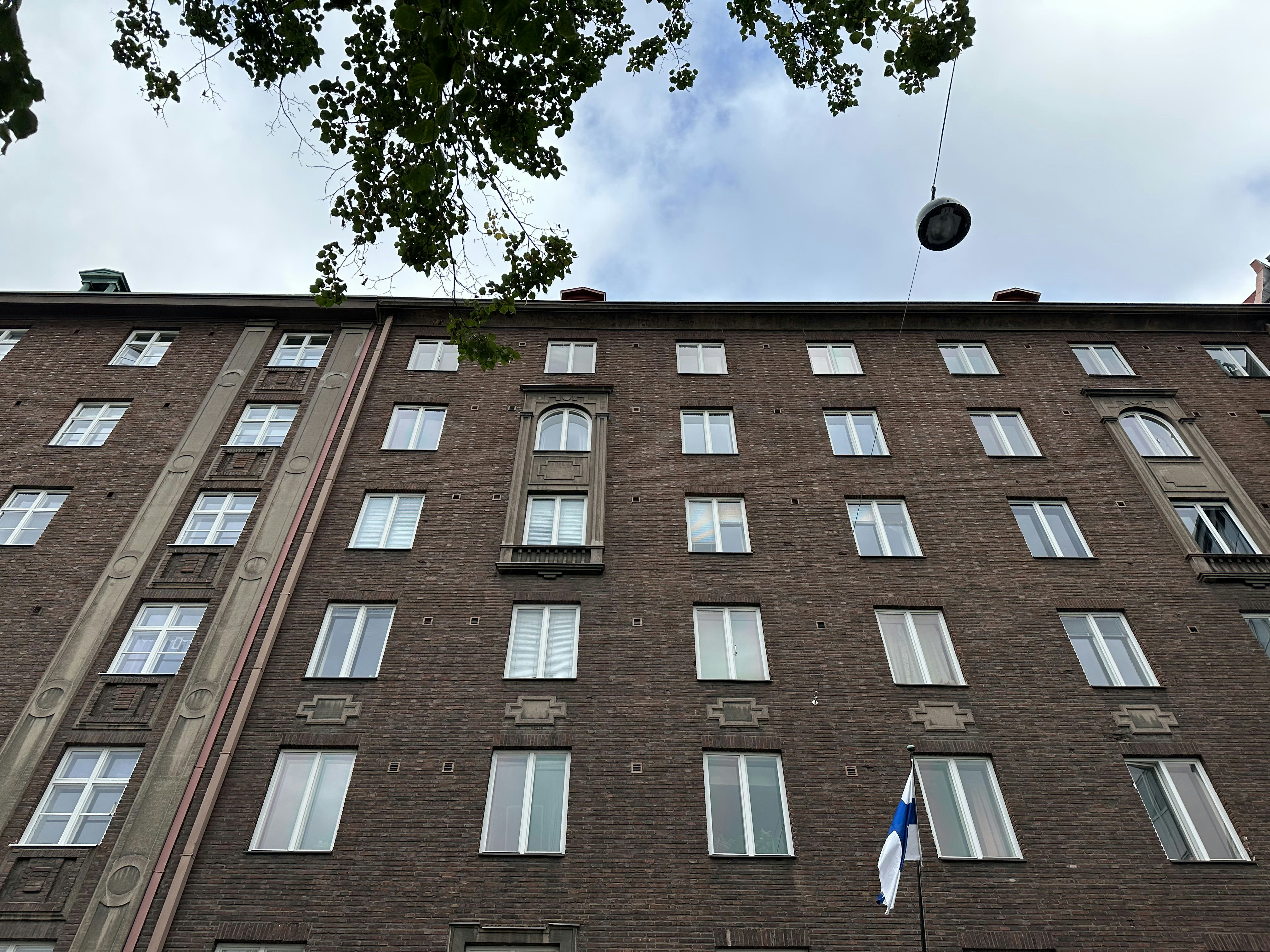Brick Facade, Windows and Tree Canopy: An Urban Tilescape