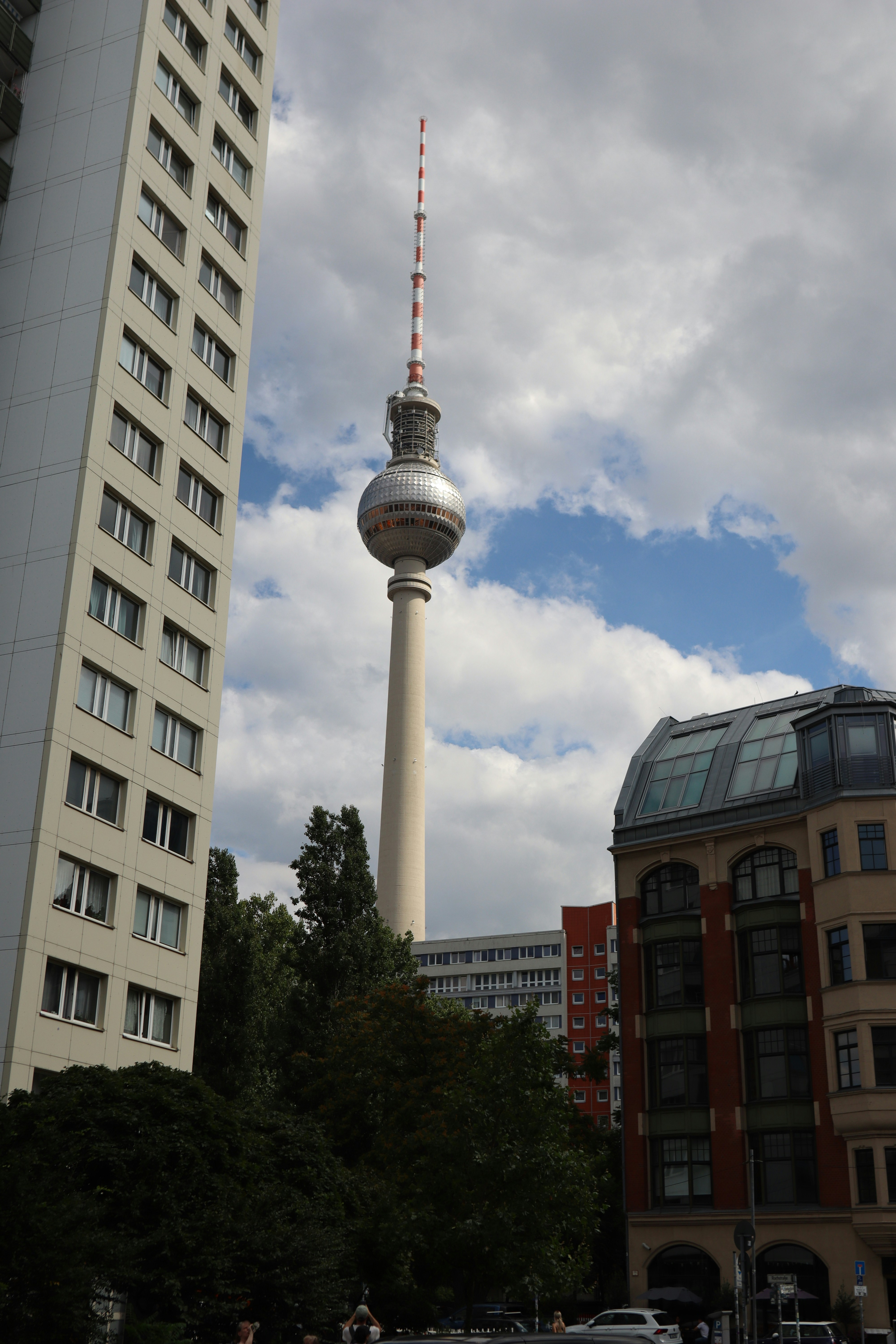 Berlin's Urban Needle: Fernsehturm Rising Over a Patchwork Skyline