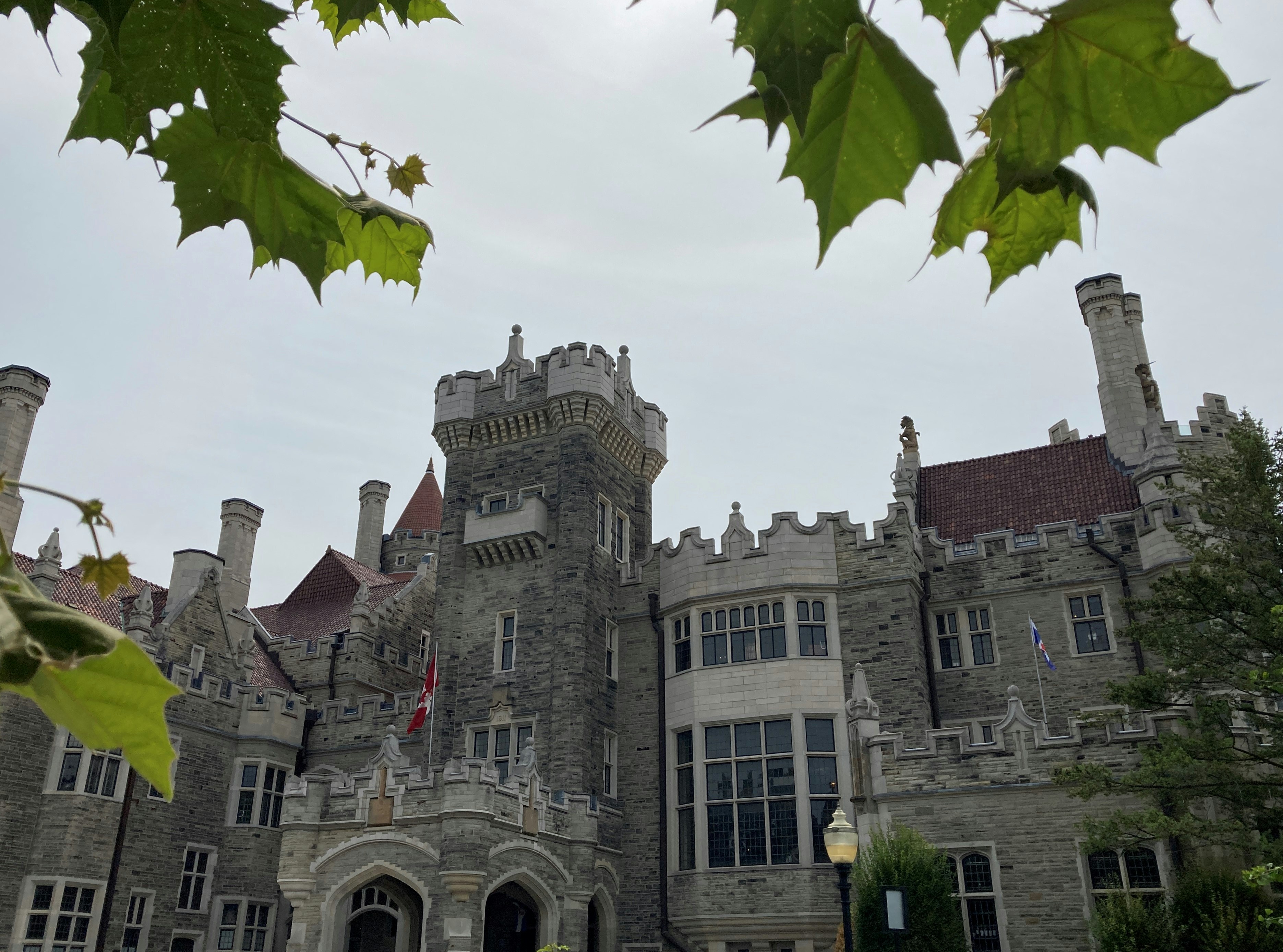 A large castle like building with a clock tower photo – Free Casa loma ...