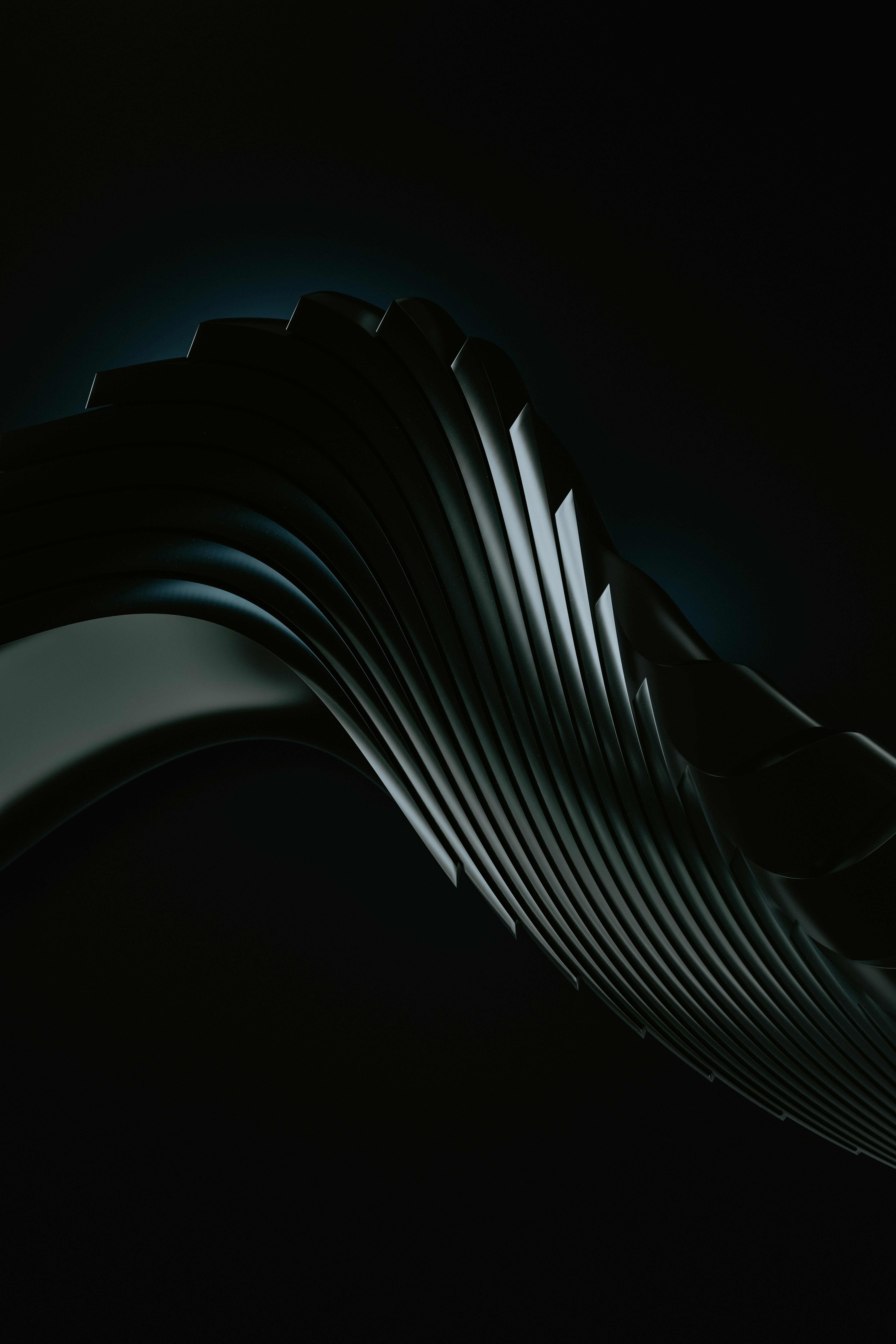 A black and white photo of a curved object photo – Free Black Image on ...