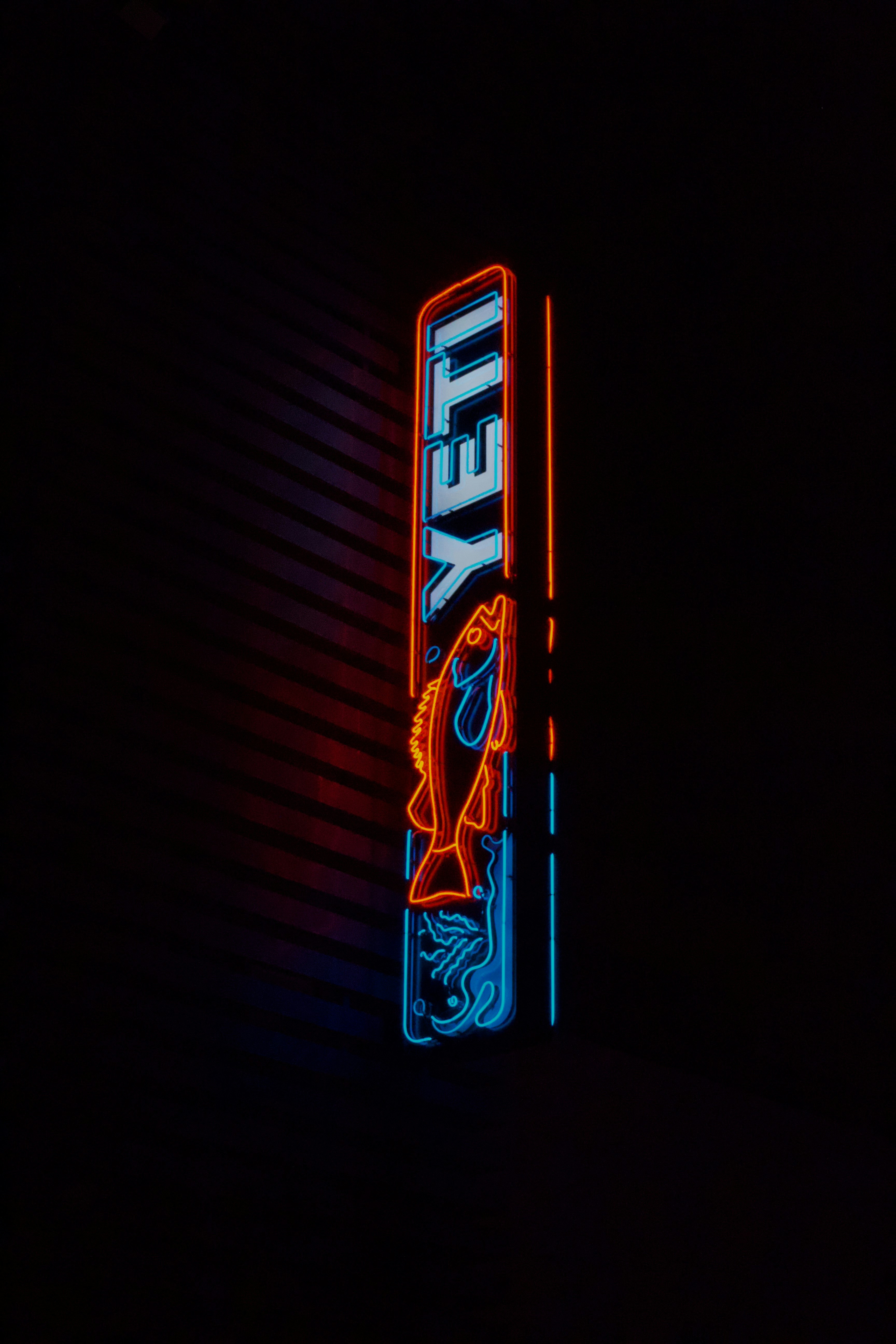 Neon Propulsion: A Red-Glow Sign in Midnight Neon