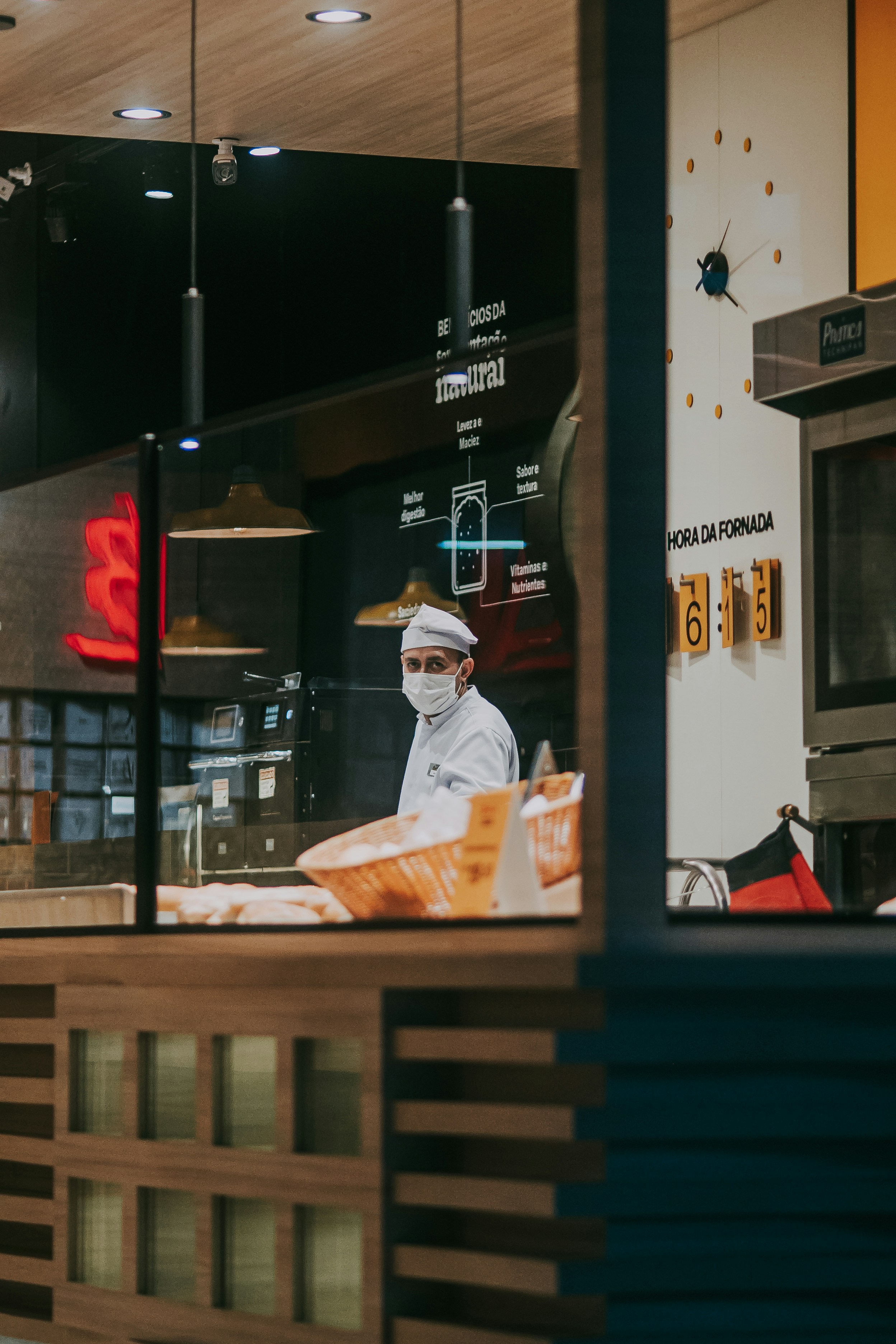 White-Coated Focus at the Pastry Counter