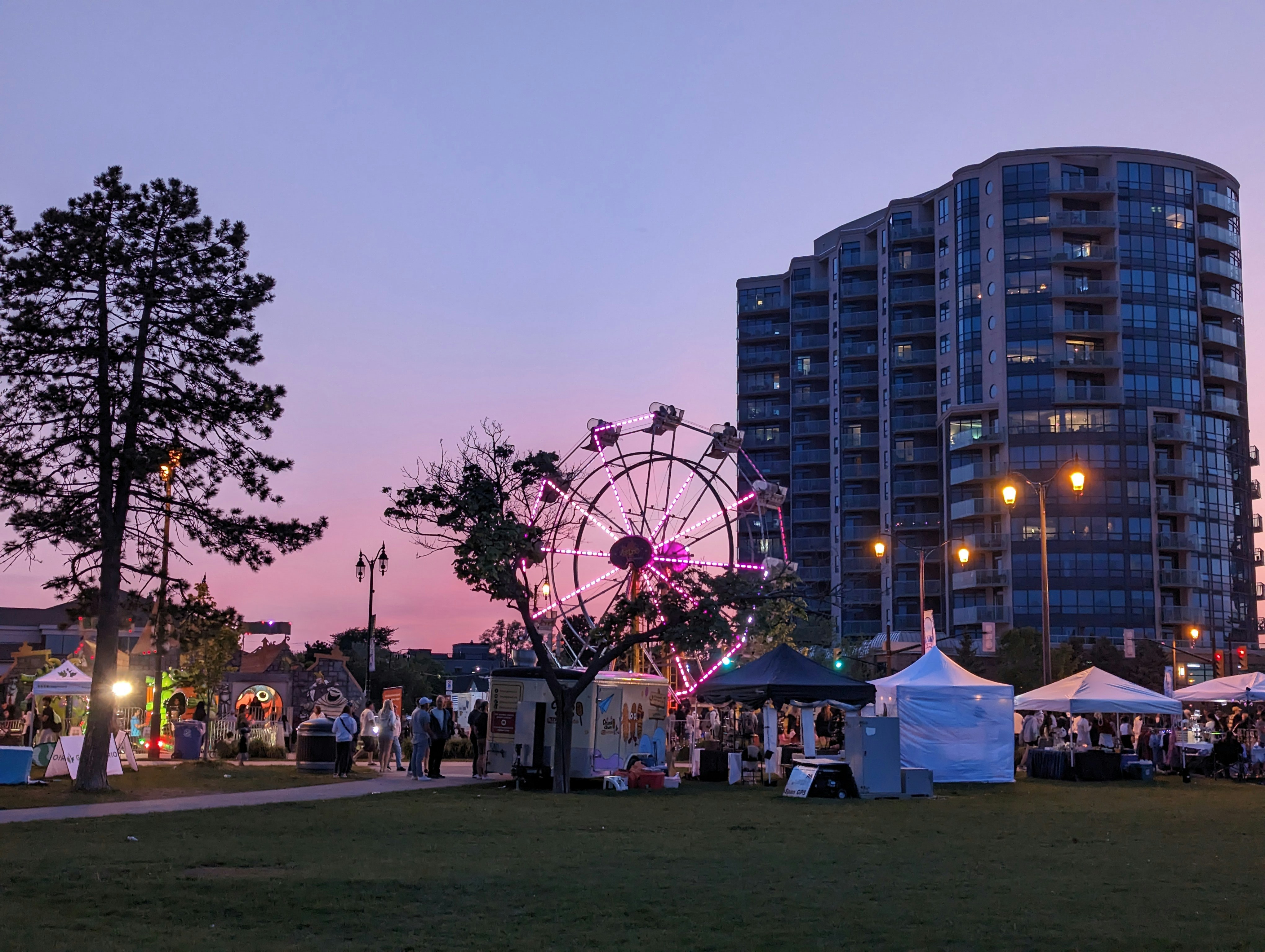Sunset Carnival by the Ferris Wheel