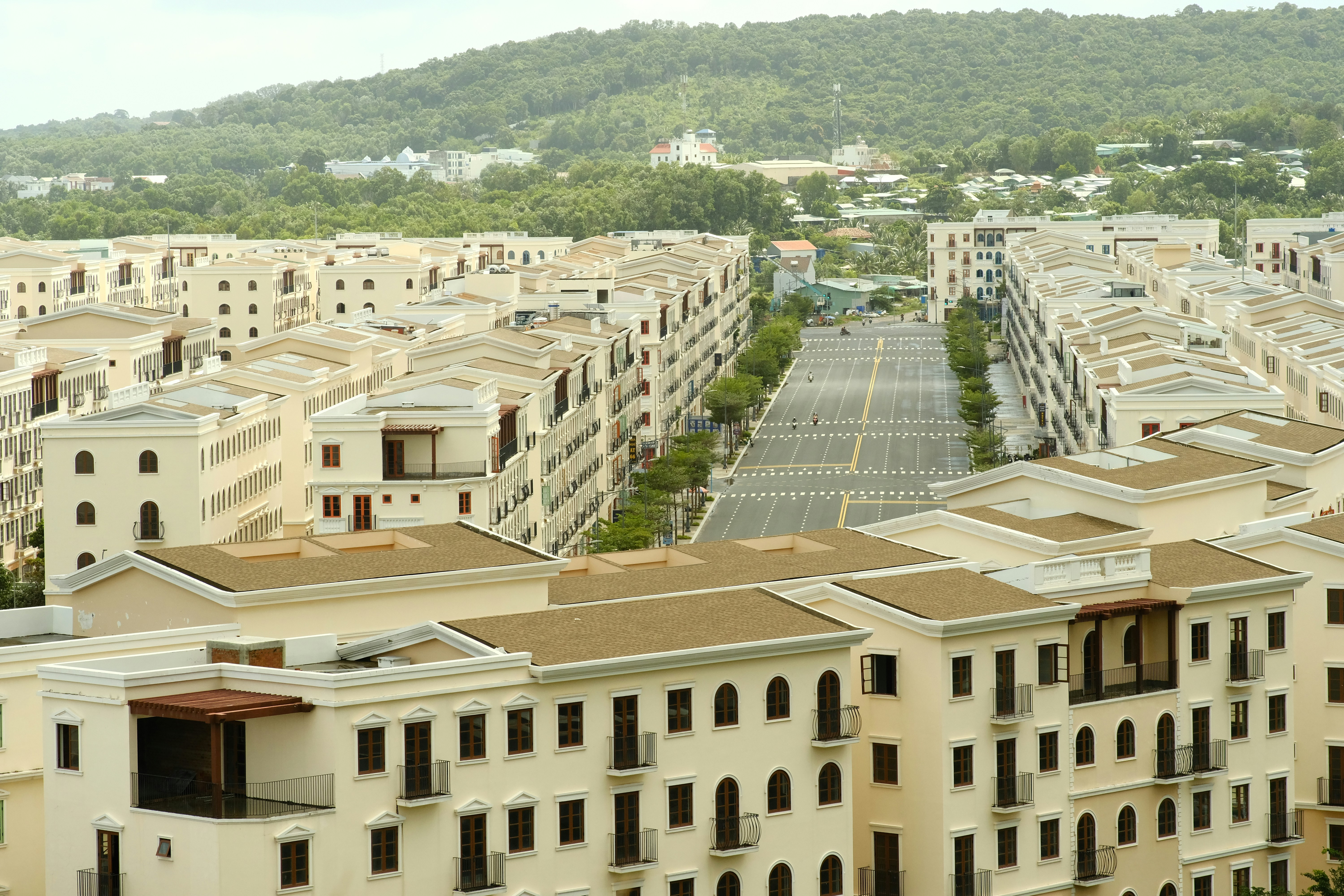 A view of a city from a high point of view photo – Free City Image on ...